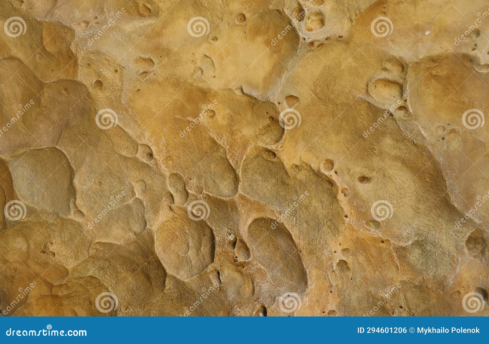 Combination of Stone Relief Like a Orange Planet Surface. Brown Stone ...