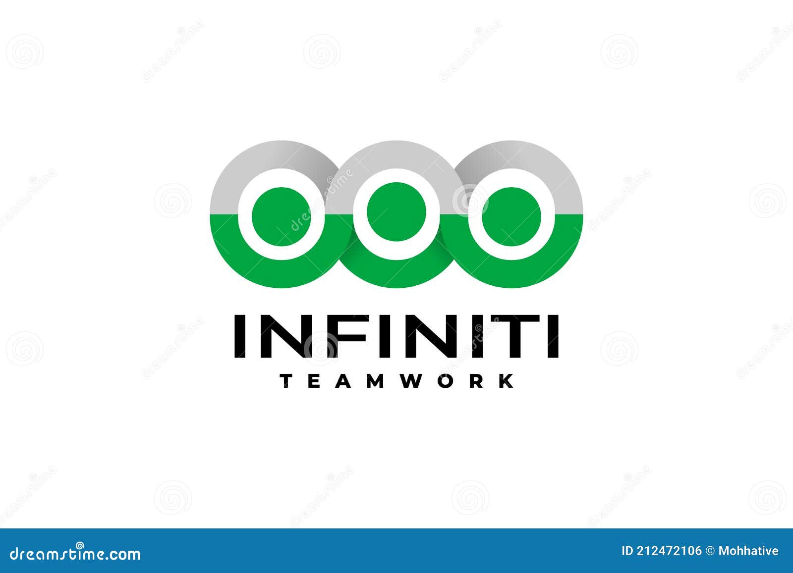Combination Of Teamwork Symbol And Infinity Shape. Vector Illustration ...