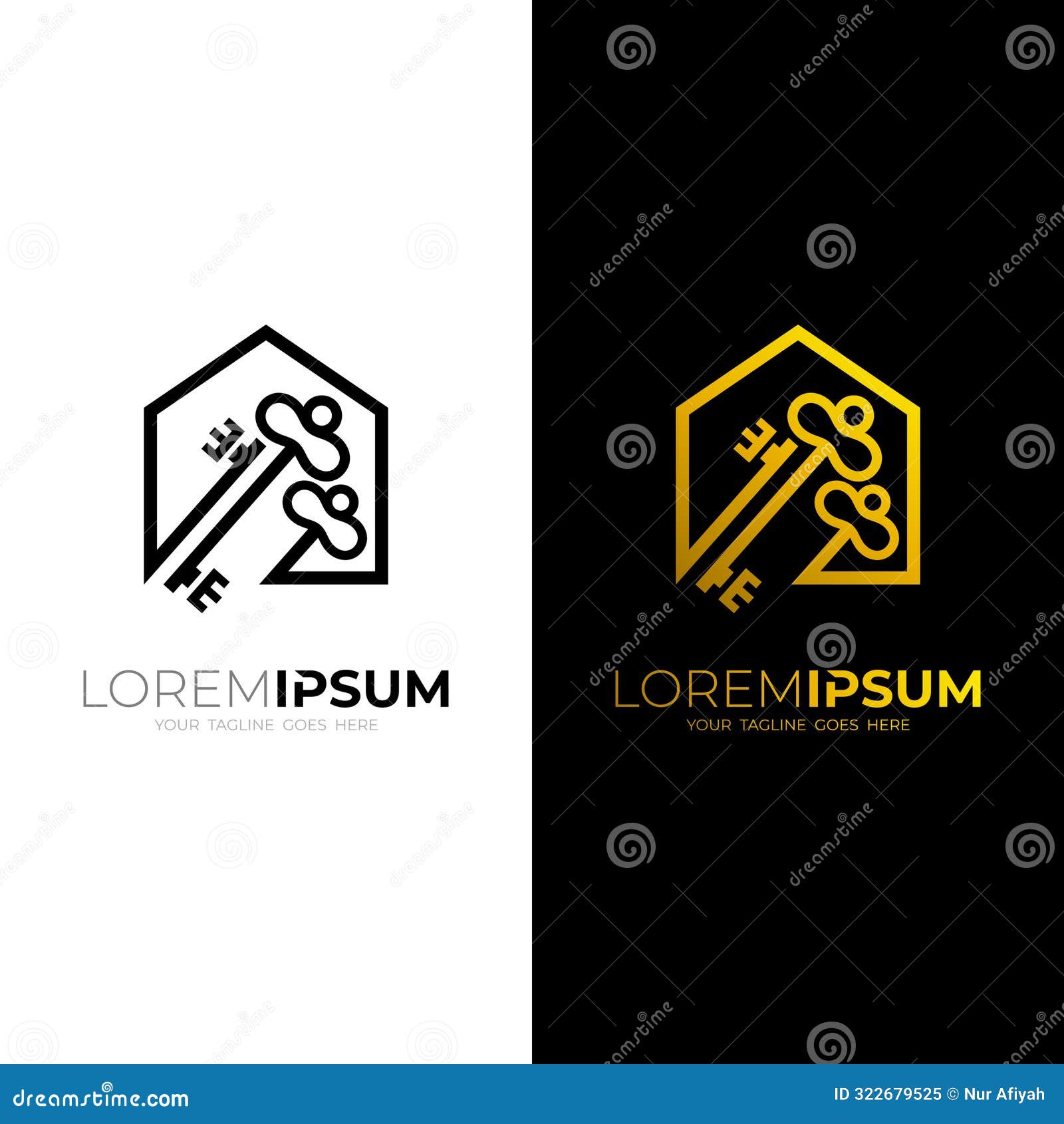 Combination of Two Icons House and Key, House Stock Vector ...