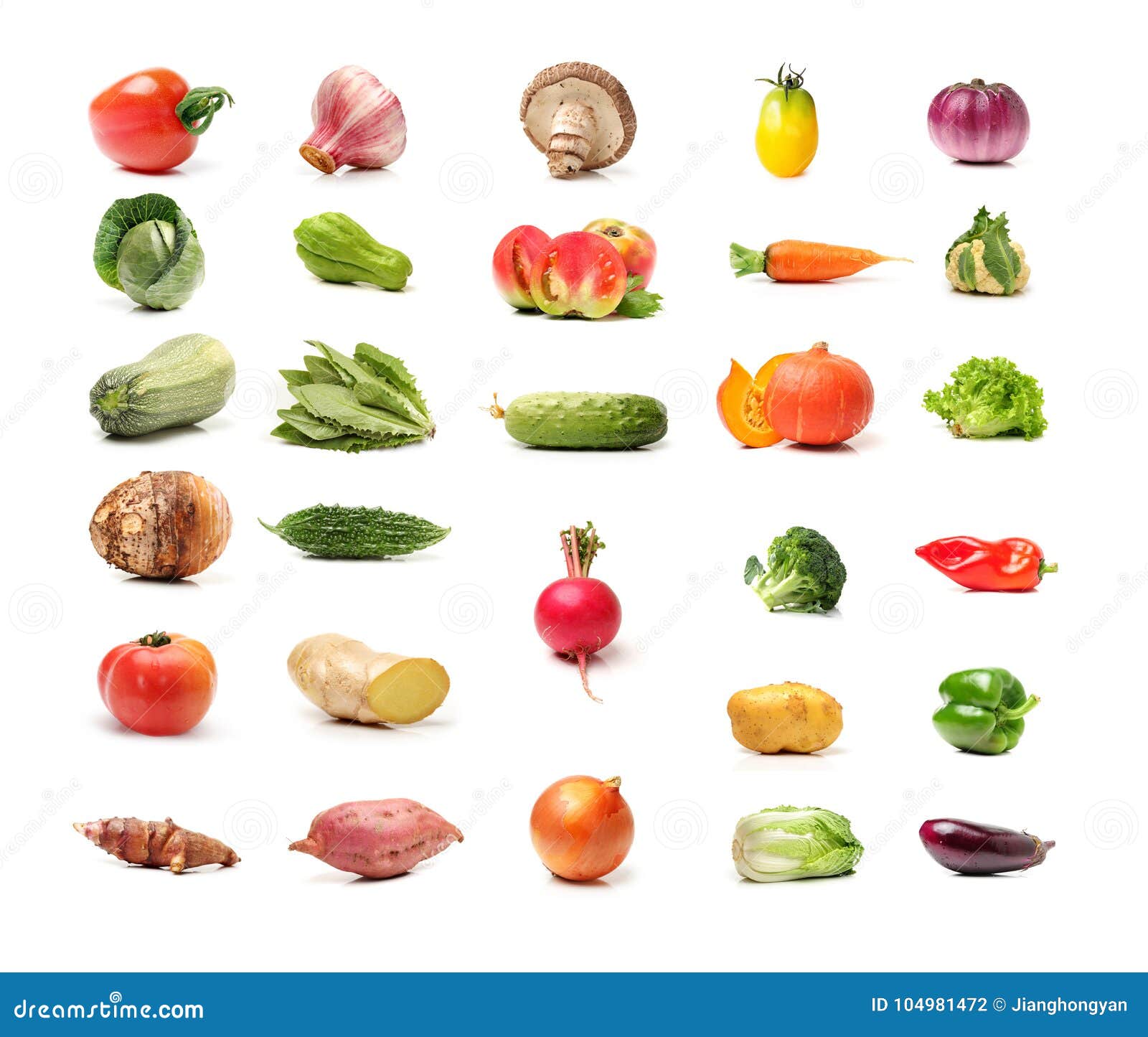 Combination of Various Vegetables Stock Photo - Image of head ...