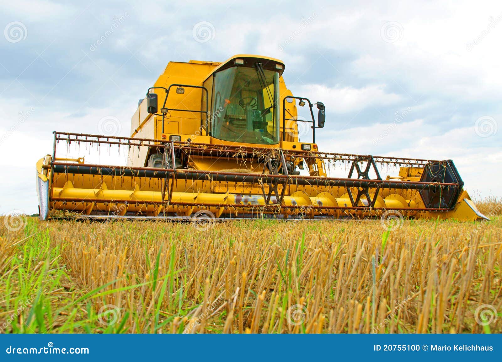 Combine stock photo. Image of straw, machine, grain, land - 20755100