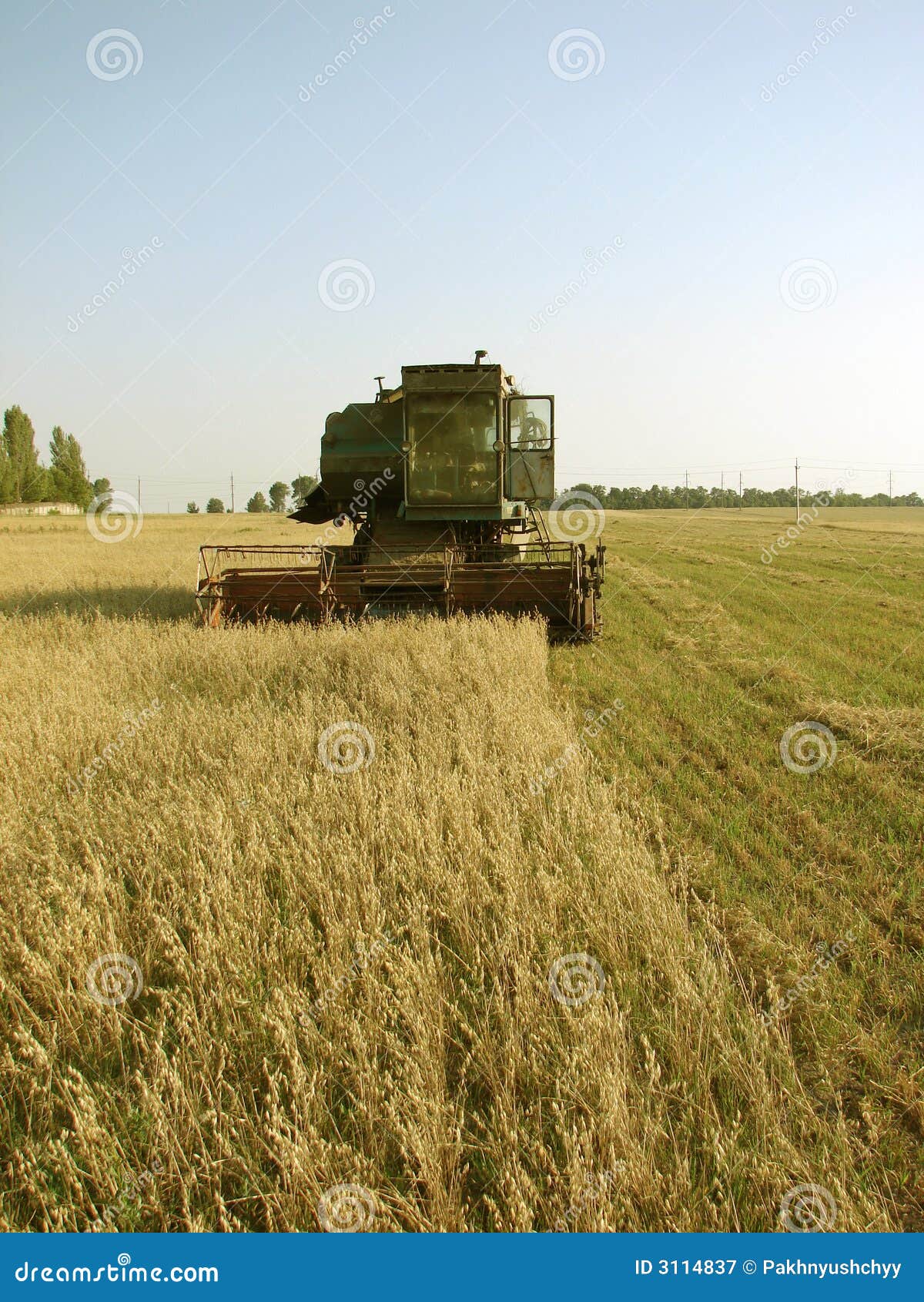 Combine stock image. Image of contours, landscape, cutting - 3114837