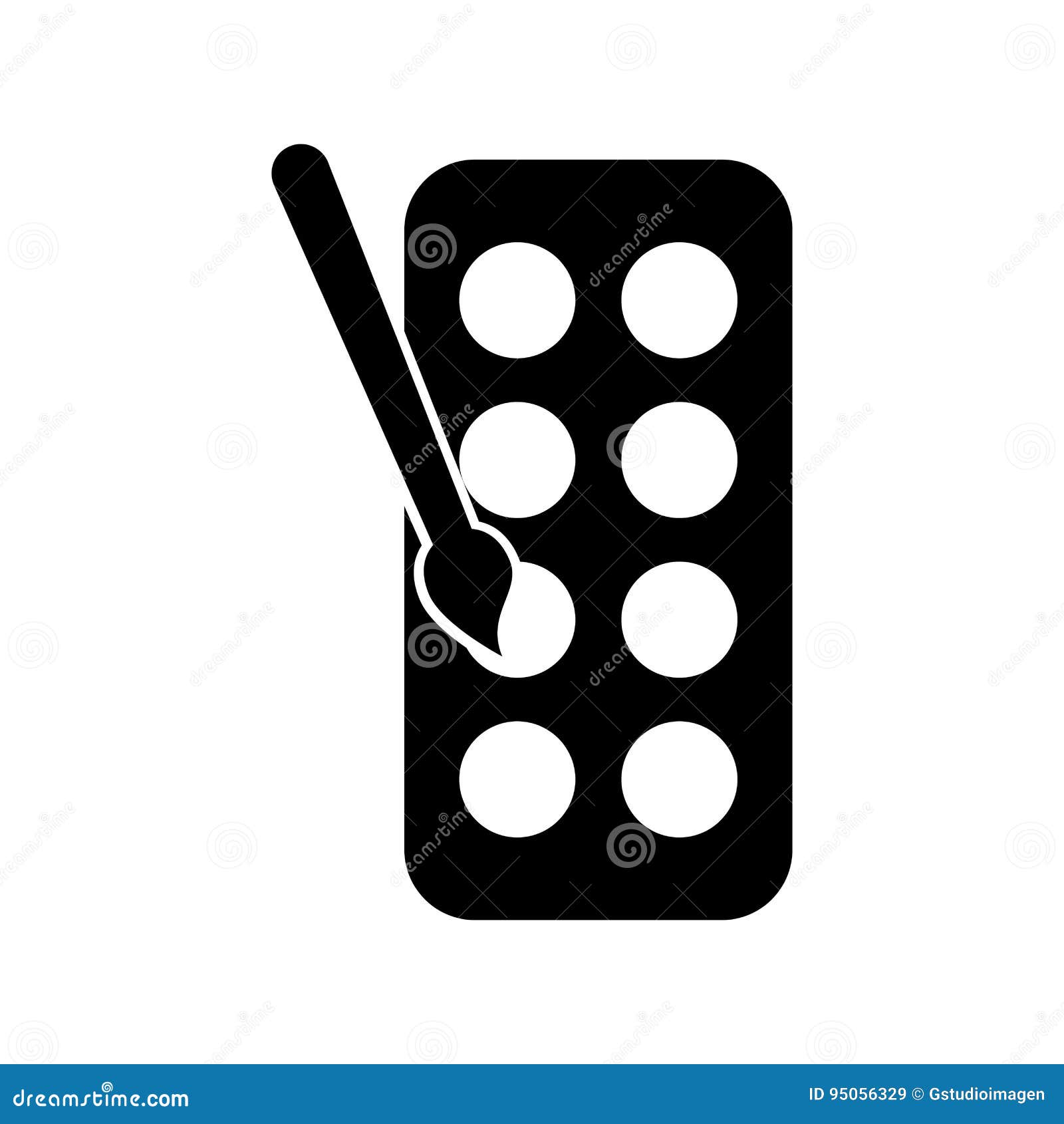 Combine color palette stock vector. Illustration of paintbrush - 95056329