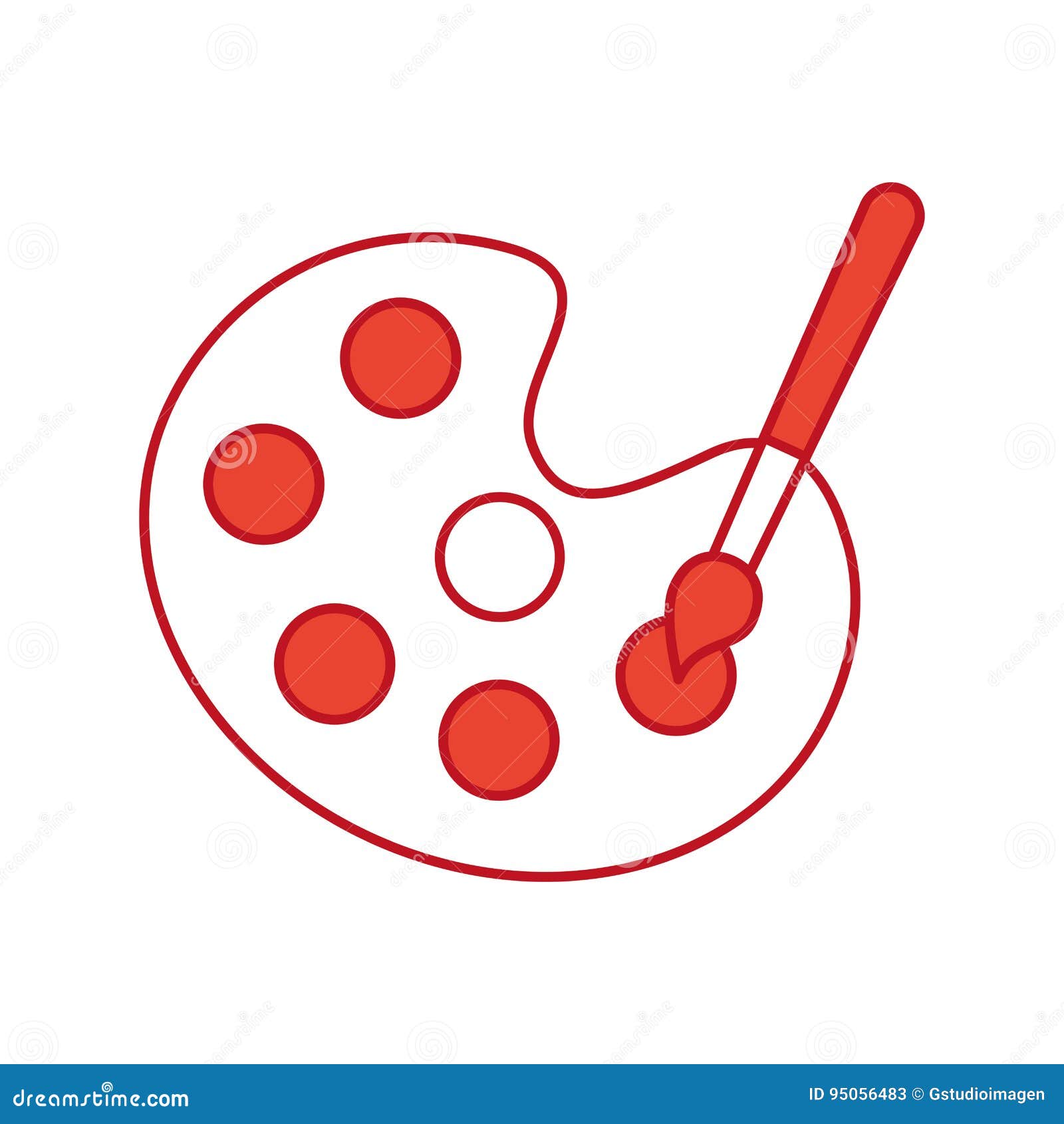 Combine color palette stock vector. Illustration of paint - 95056483