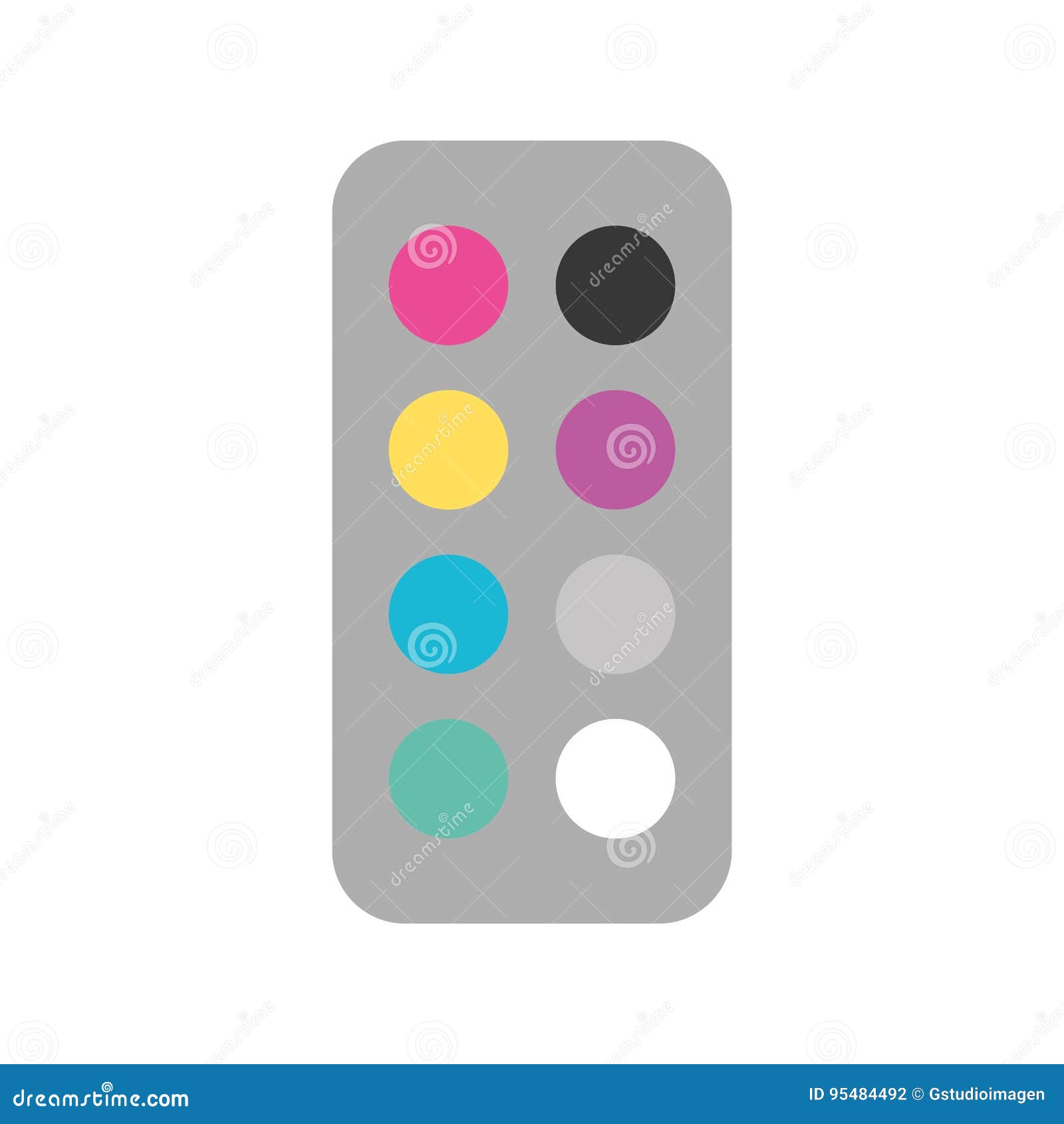 Combine color palette stock vector. Illustration of equipment - 95484492