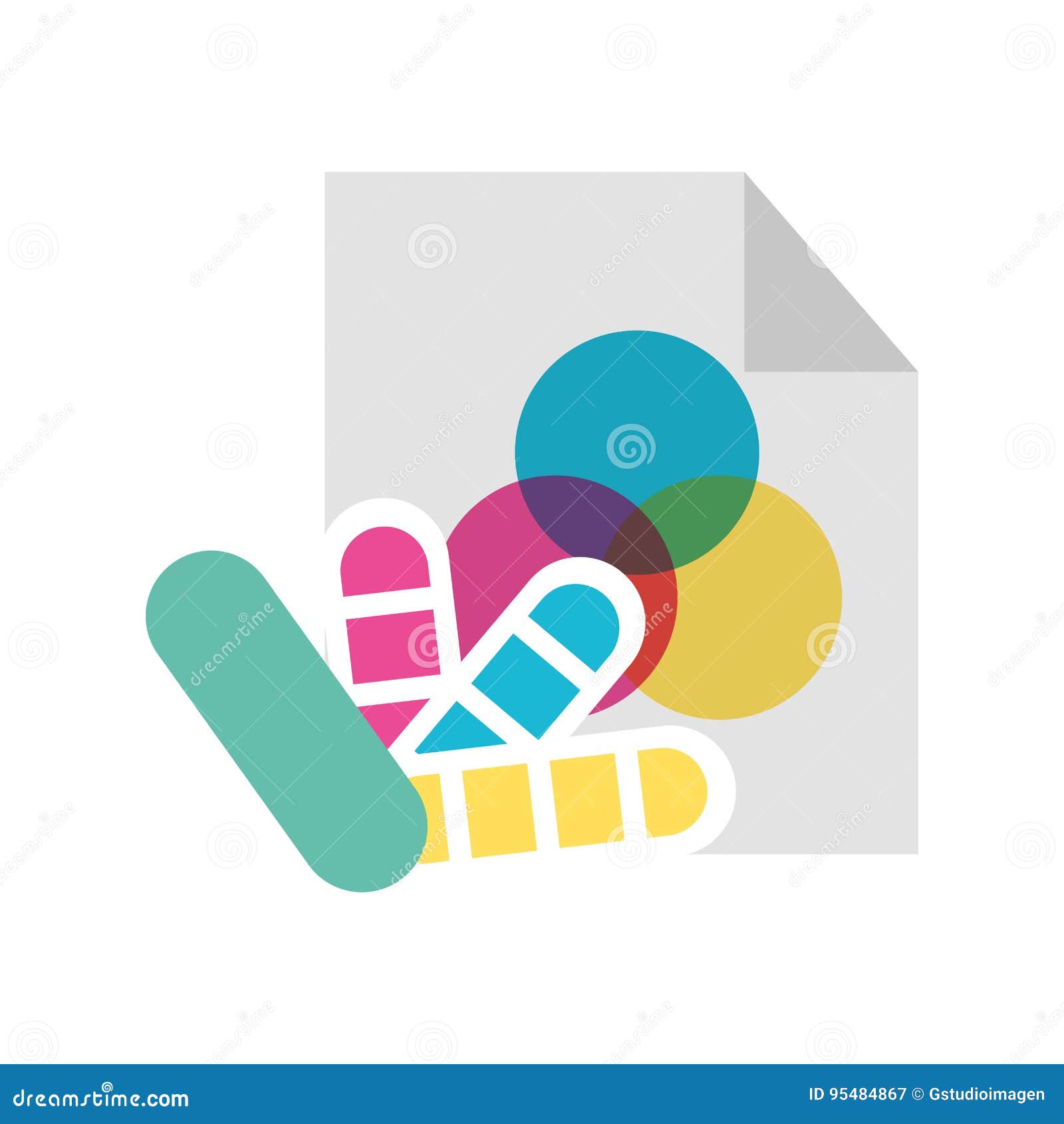 Combine color palette stock vector. Illustration of icon - 95484867