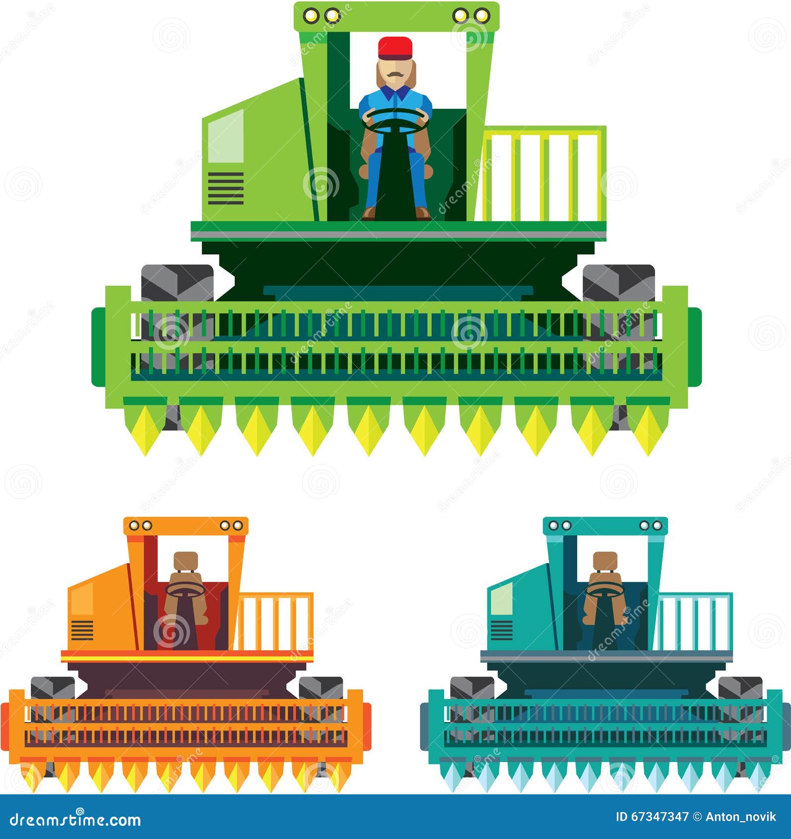 Combine Cartoon Vector | CartoonDealer.com #18800269