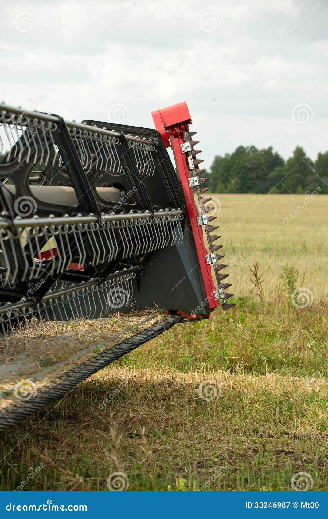 Combine grain head stock image. Image of farm, closeup - 33246987