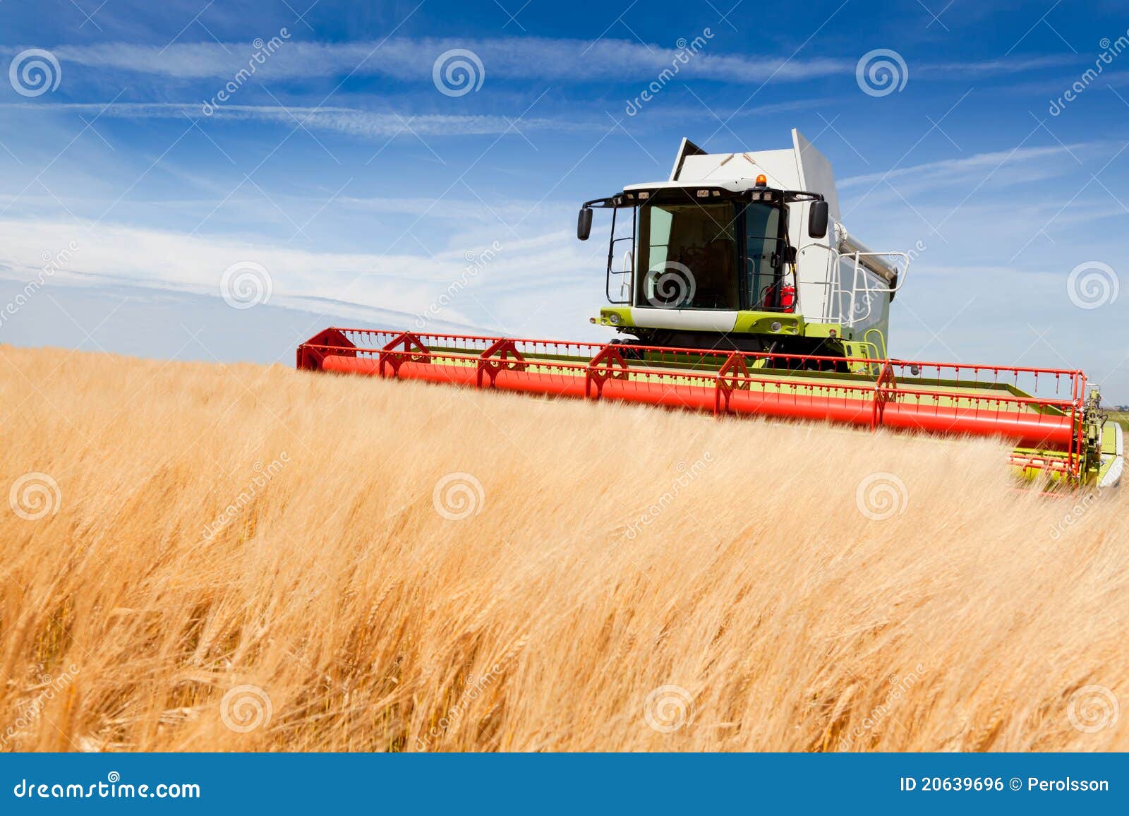 Combine harvester stock photo. Image of work, blue, bread - 20639696