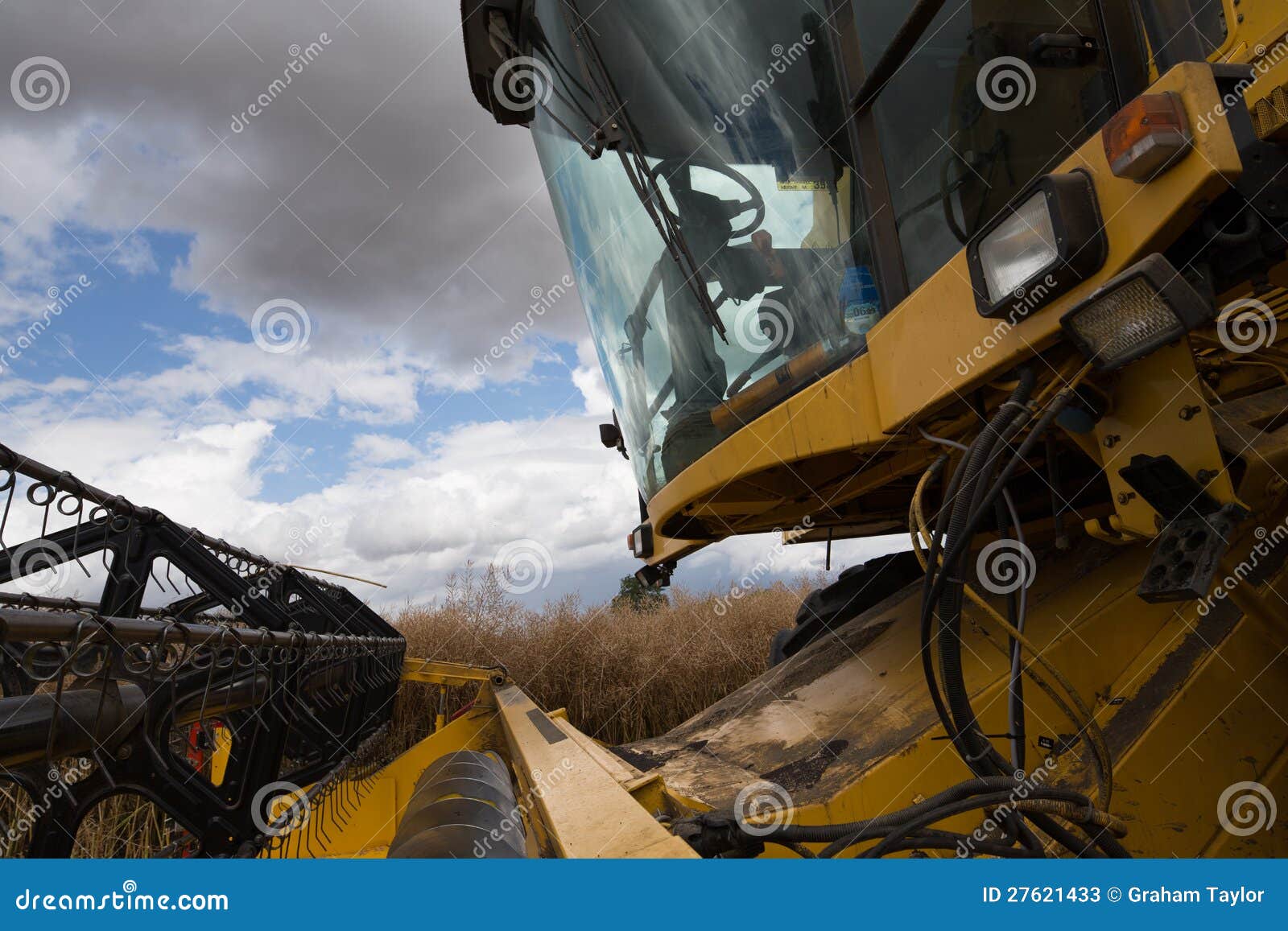 Combine Harvester Cab stock image. Image of corn, cash - 27621433
