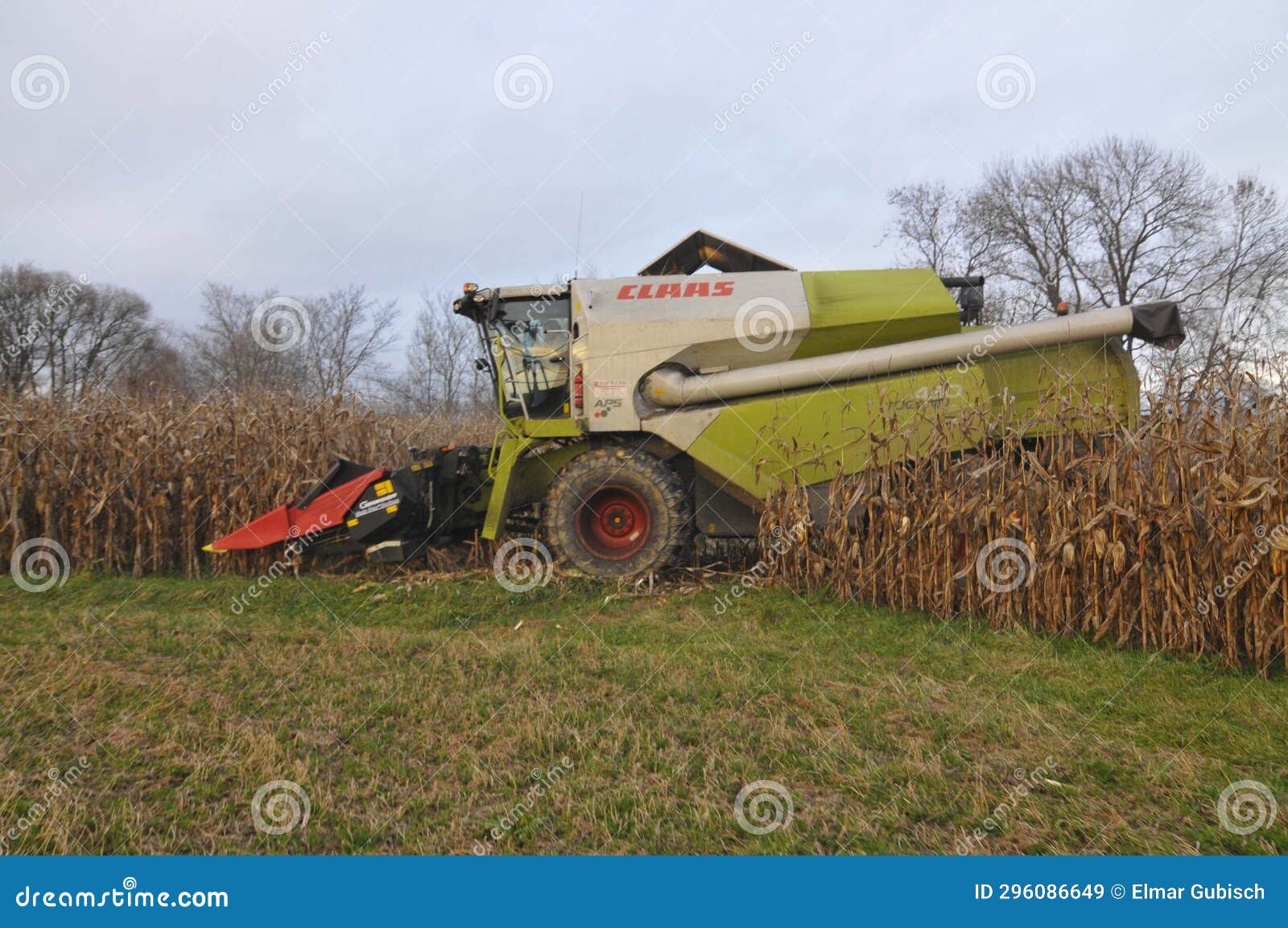 A Combine Harvester in the Corn Harvest Editorial Stock Image - Image ... A Combine Harvester in the Corn Harvest Editorial Stock Image - Image ...