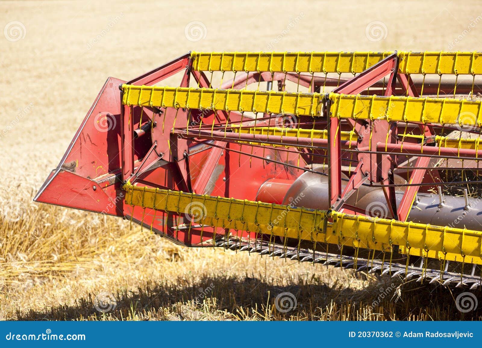 Combine Harvester in field stock photo. Image of harvest - 20370362