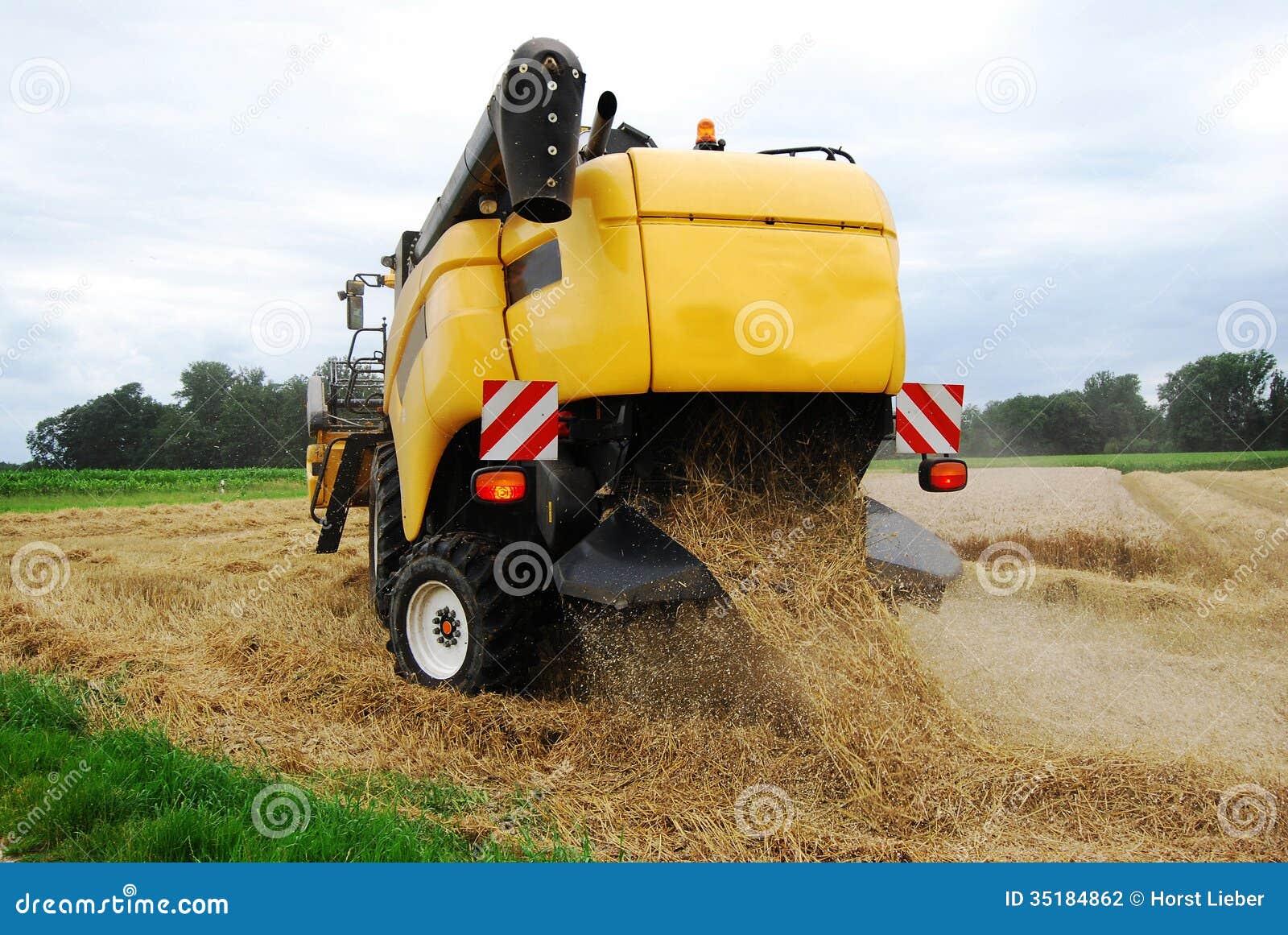 Combine Harvesters Detailed Technology Stock Photo - Image of machinery ...