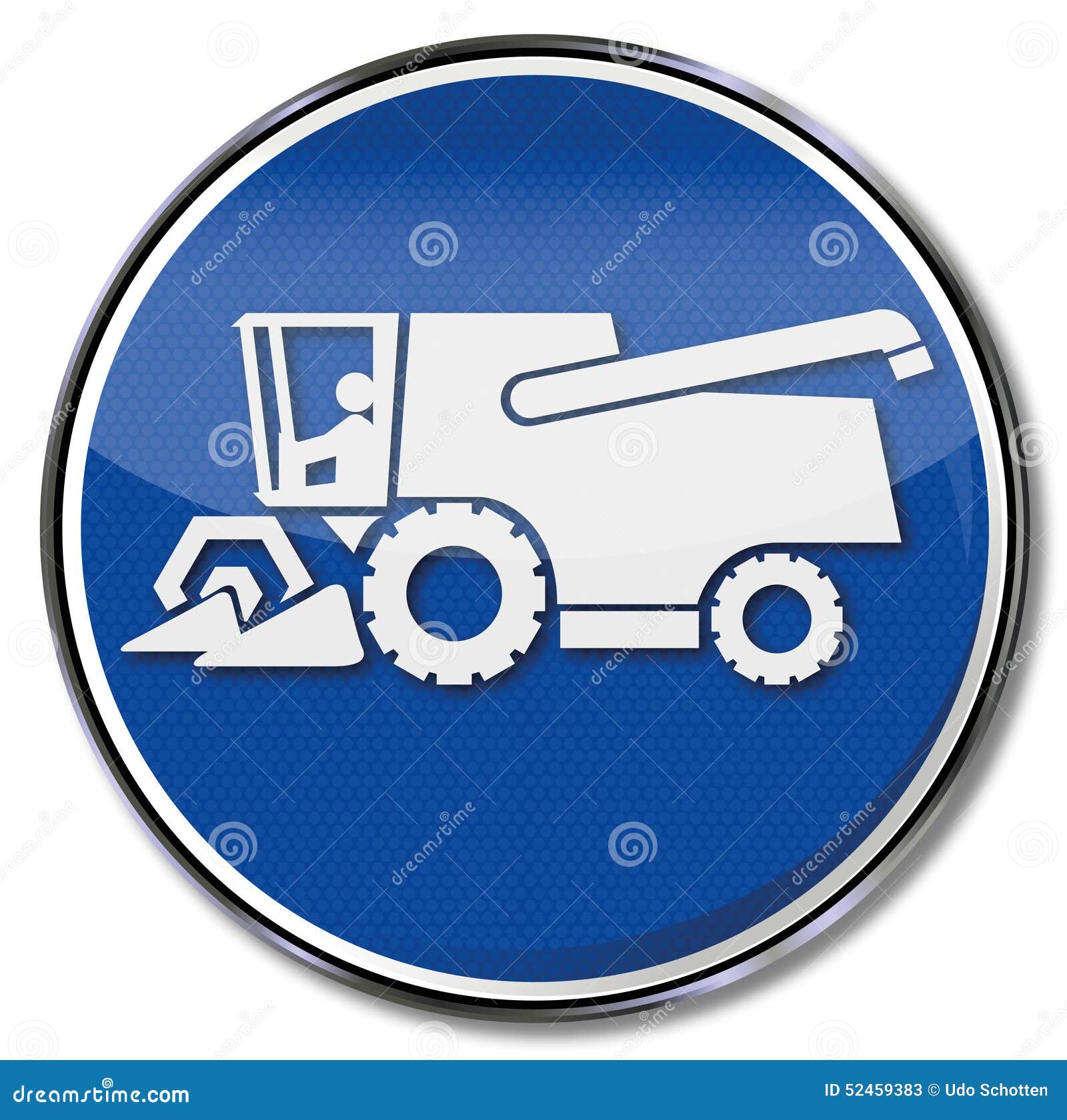 Combine Harvesters and Forage Harvester Stock Vector - Illustration of ...