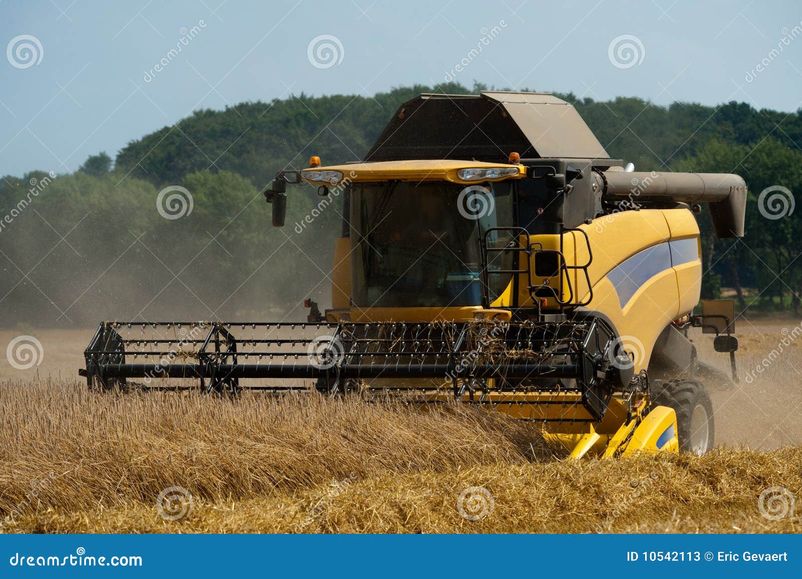 Combine harvesting stock image. Image of agricultural - 10542113