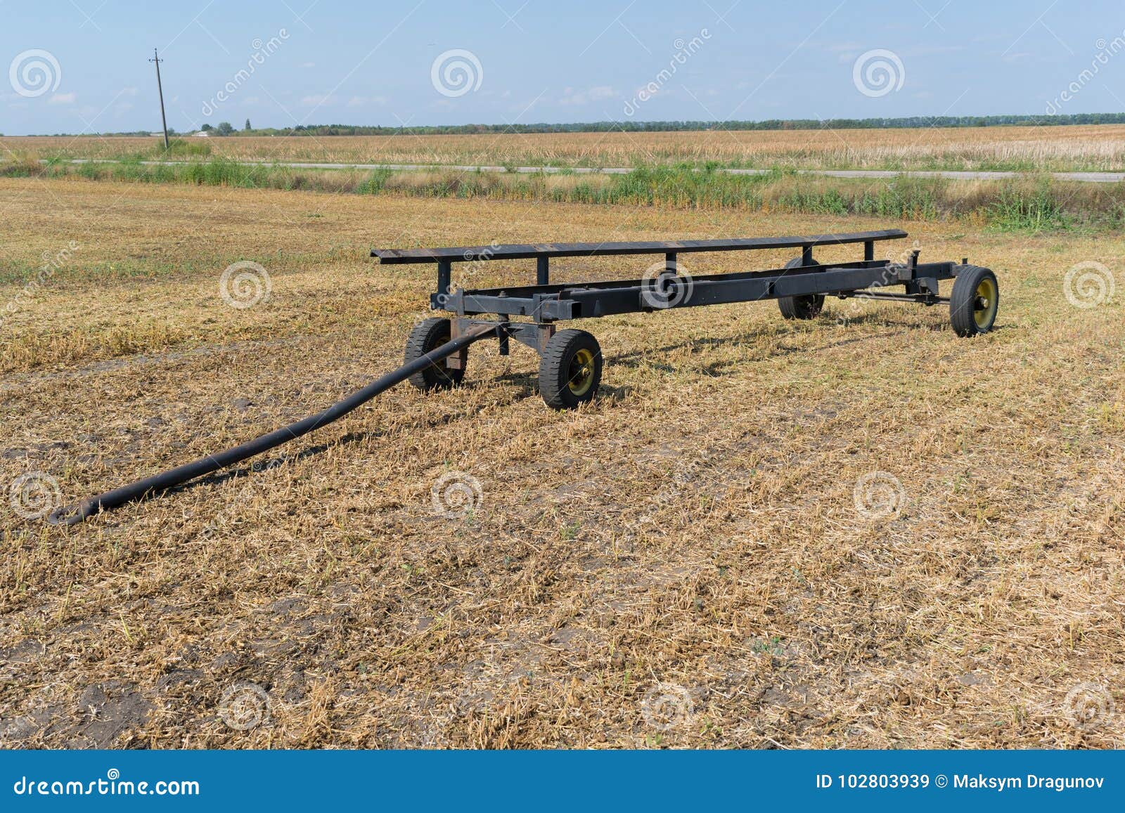 Combine header trailer stock image. Image of trailer - 102803939