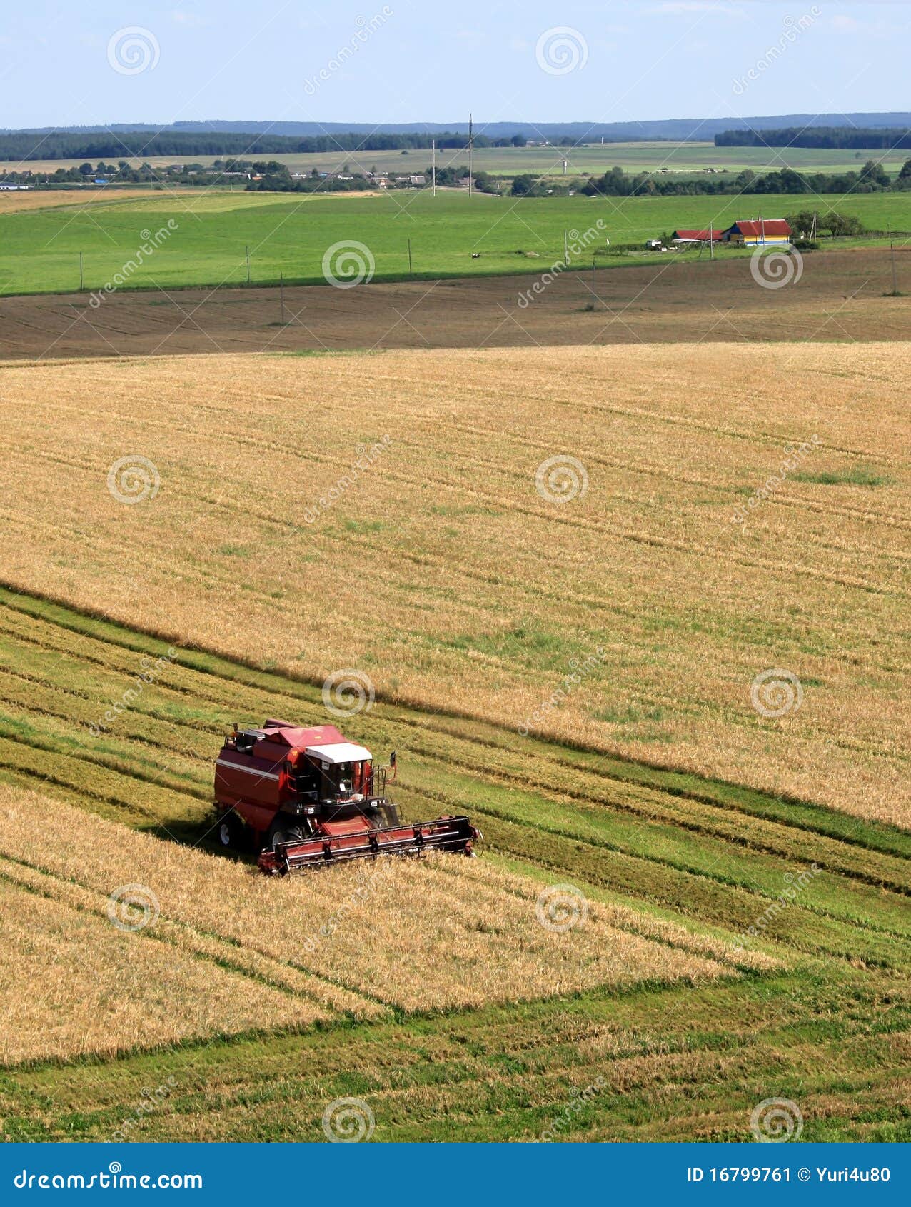 Combine machine stock image. Image of agricultural, cutting - 16799761