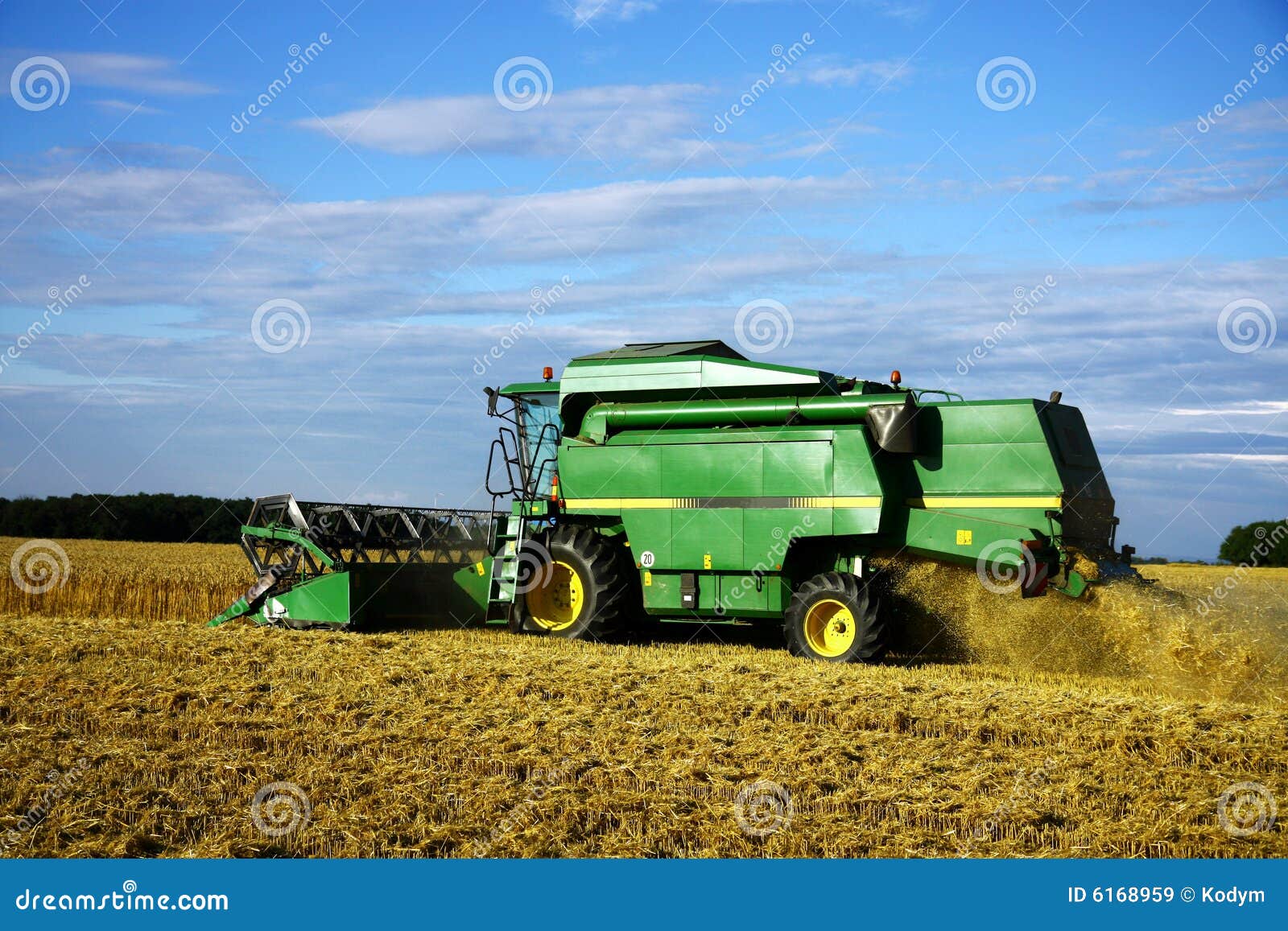 Combine Machine during Harvest Time Stock Image - Image of cultivate ...