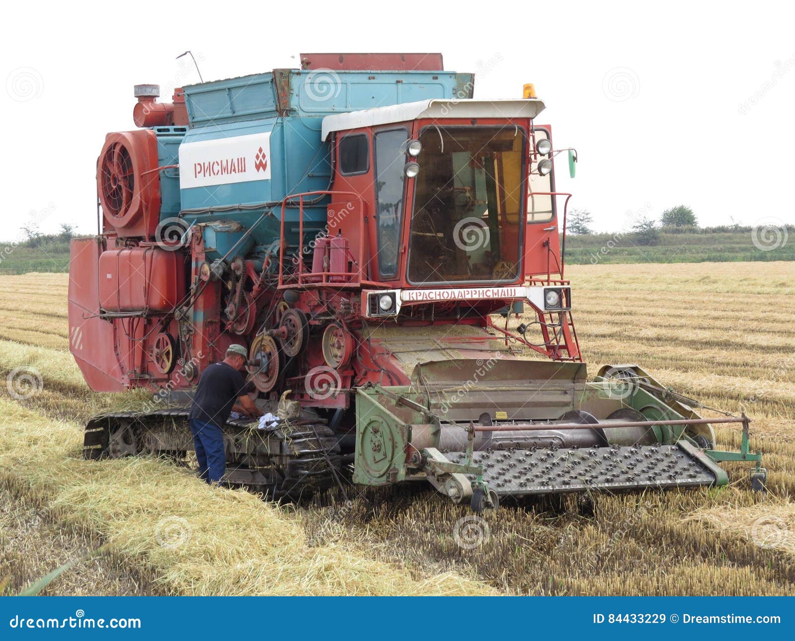 Combine repair editorial stock image. Image of repair - 84433229