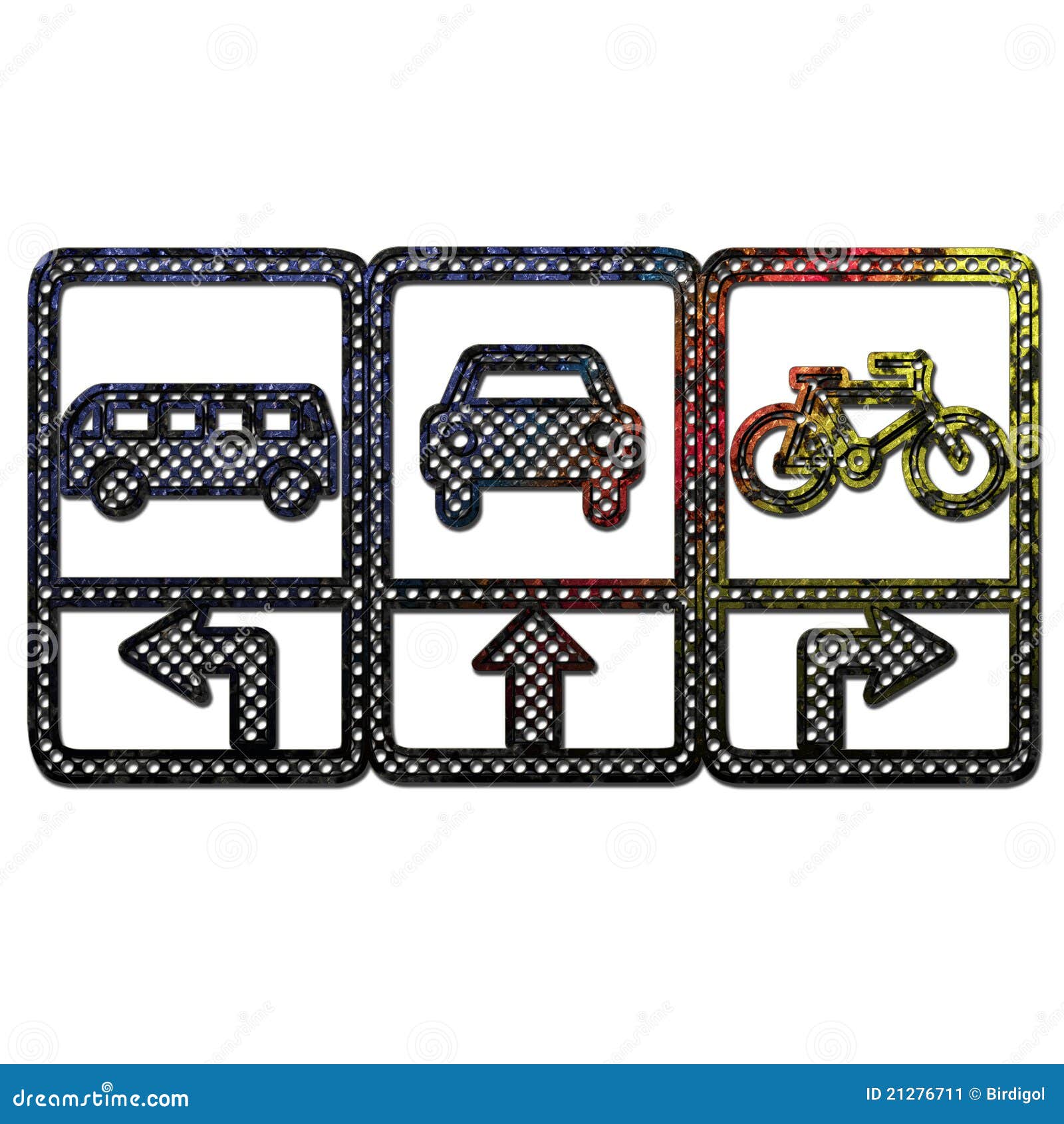 Combine Traffic Sign From Corroded Metal Royalty-Free Stock Photo ...