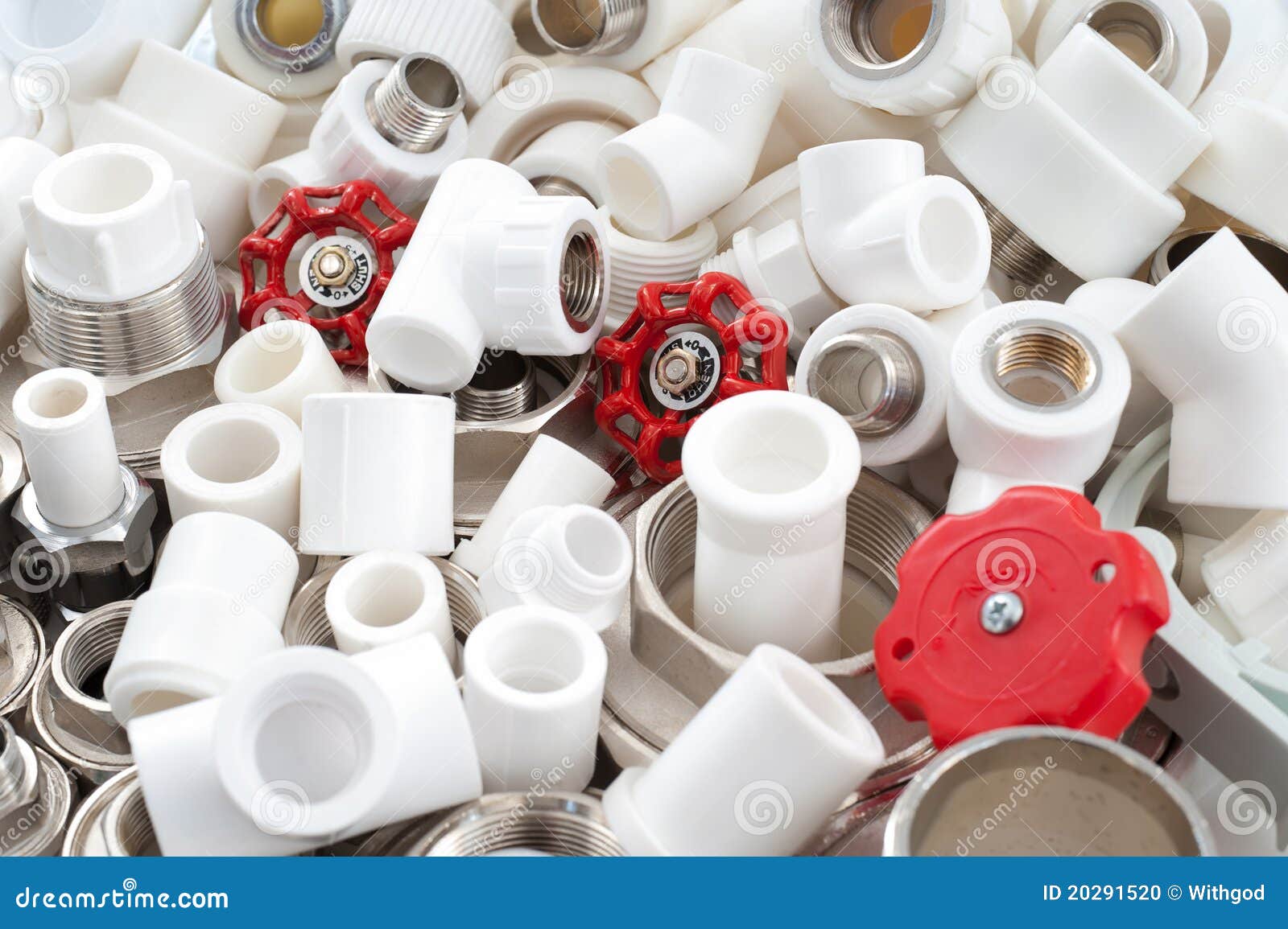 Combined Fittings and Pipe Unions Stock Photo - Image of service, group ...