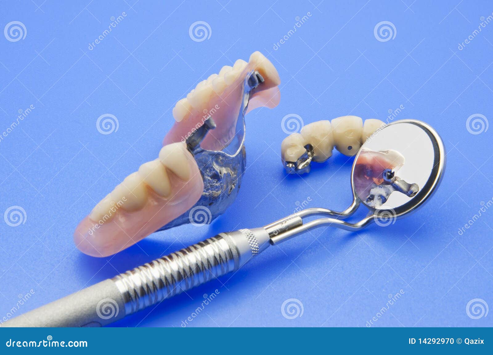 Combined Fixed and Mobile Prosthesis Stock Photo - Image of teeth ...