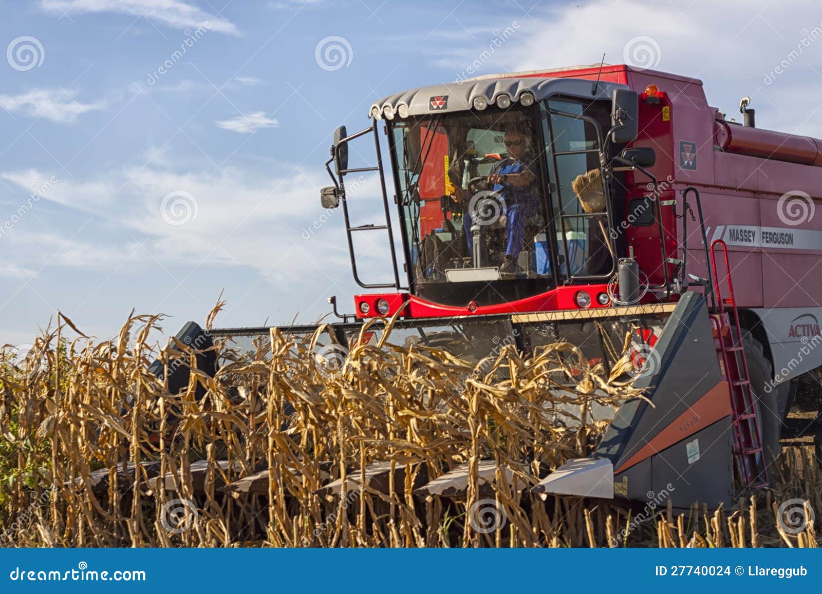 Combined Harvester editorial stock image. Image of machine - 27740024