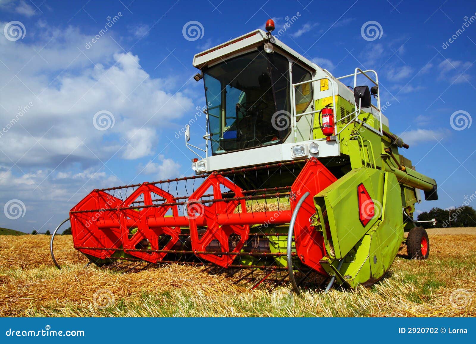 Combined harvester stock photo. Image of farm, industrial - 2920702