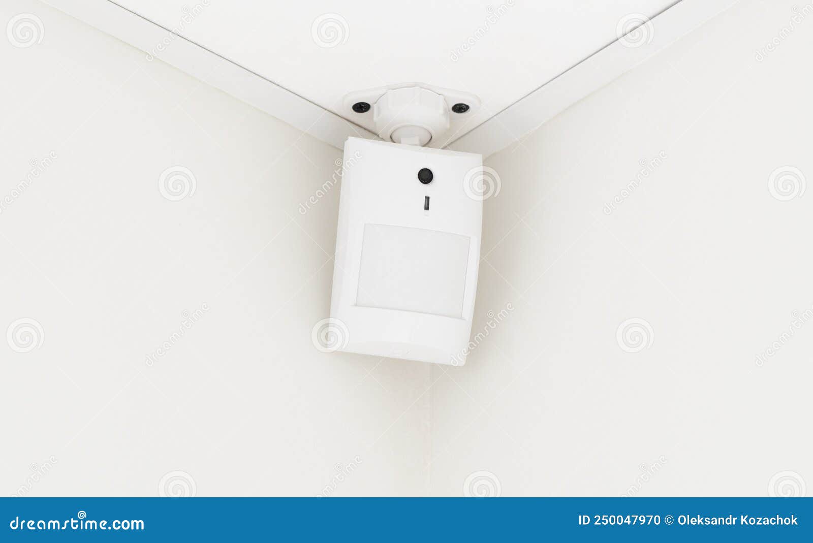 Combined Radar and Passive Infrared Sensor in White. Stock Photo ...