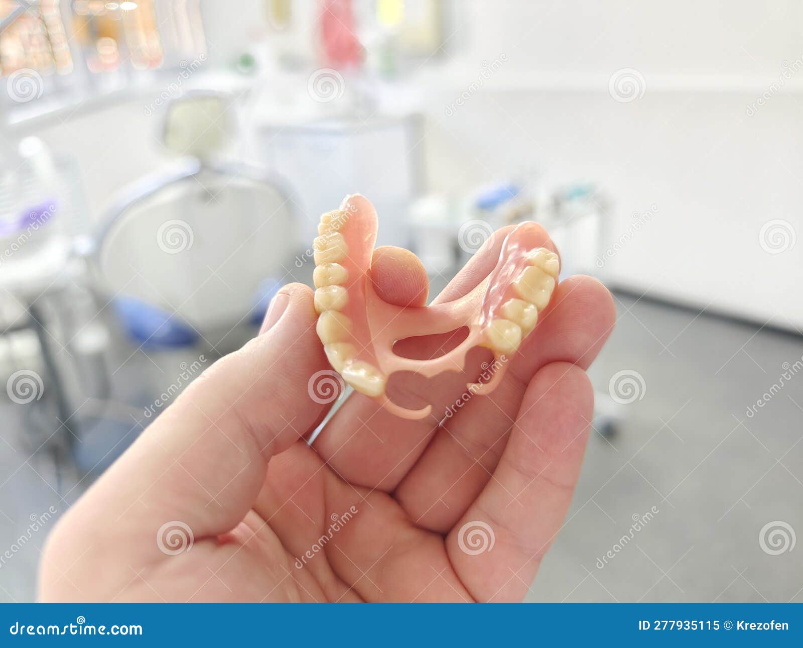 Combined Removable Denture Based On Acetone And Acrylic Royalty-Free ...