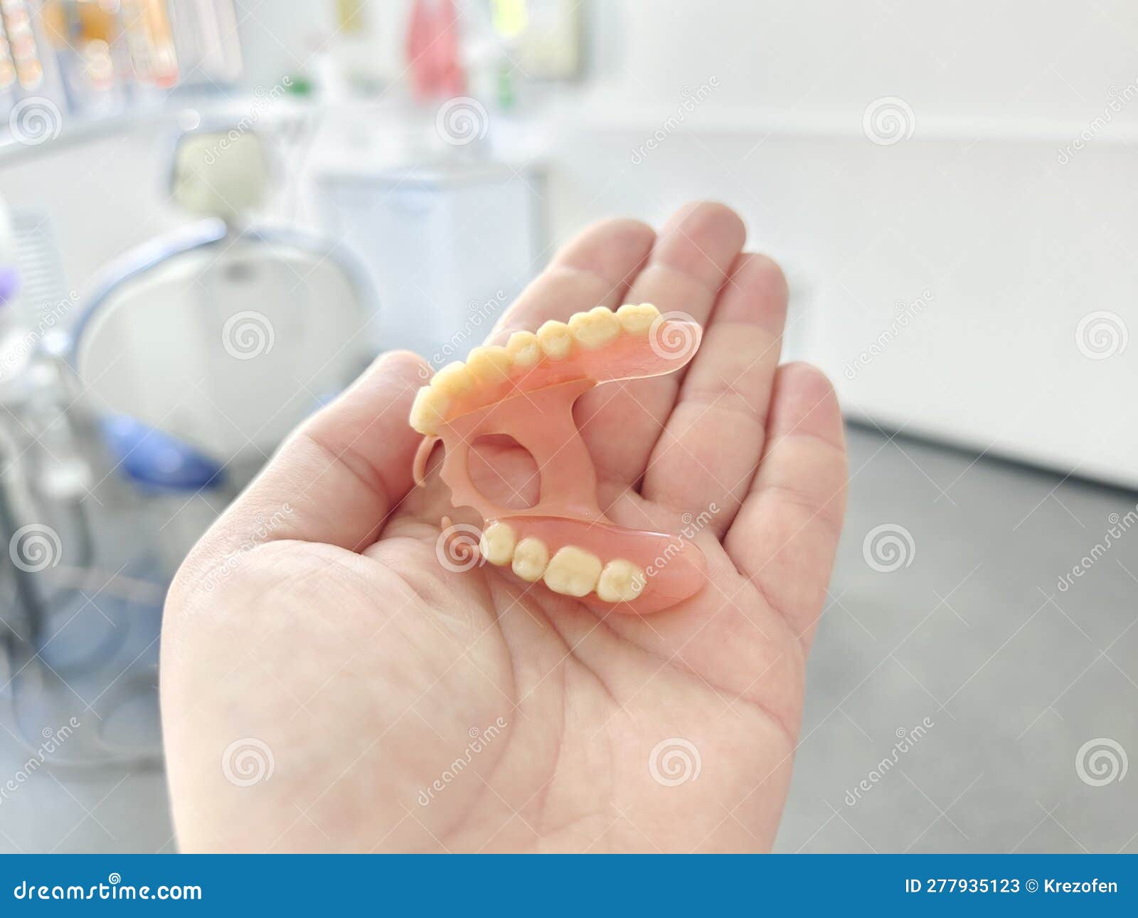 Combined Removable Denture Based On Acetone And Acrylic Royalty-Free ...