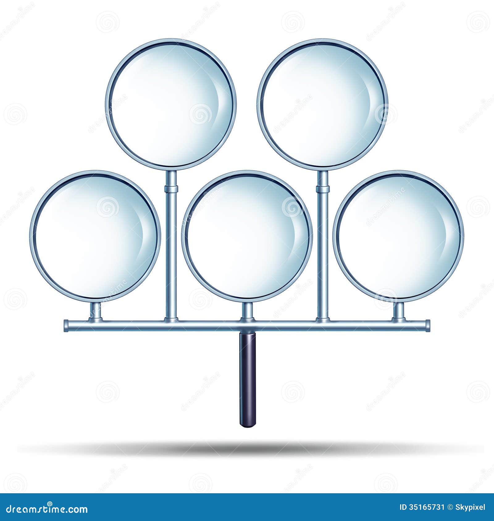 Combined Search Effort stock illustration. Illustration of inspection ...