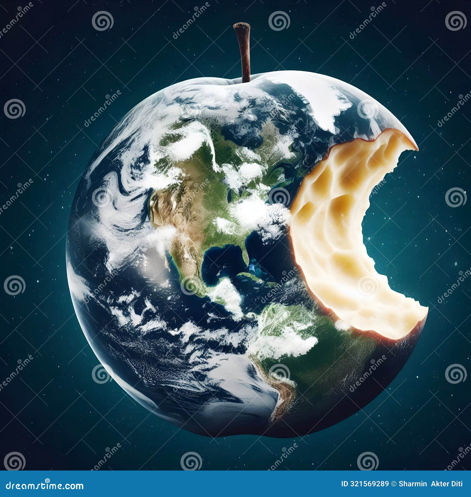 Combines Elements Of Earth's Geography And Features With The Texture ...