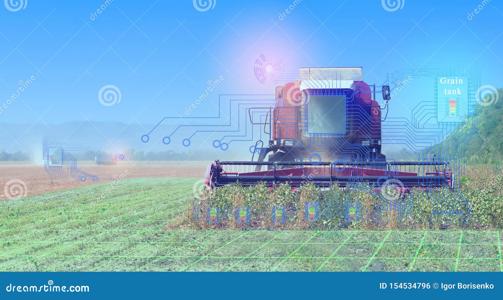 Combines Harvest, Conceptual Representation of the Interaction of ...