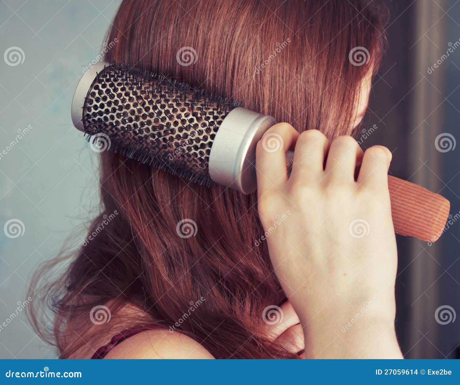 Combing hair stock photo. Image of head, fashion, hair - 27059614