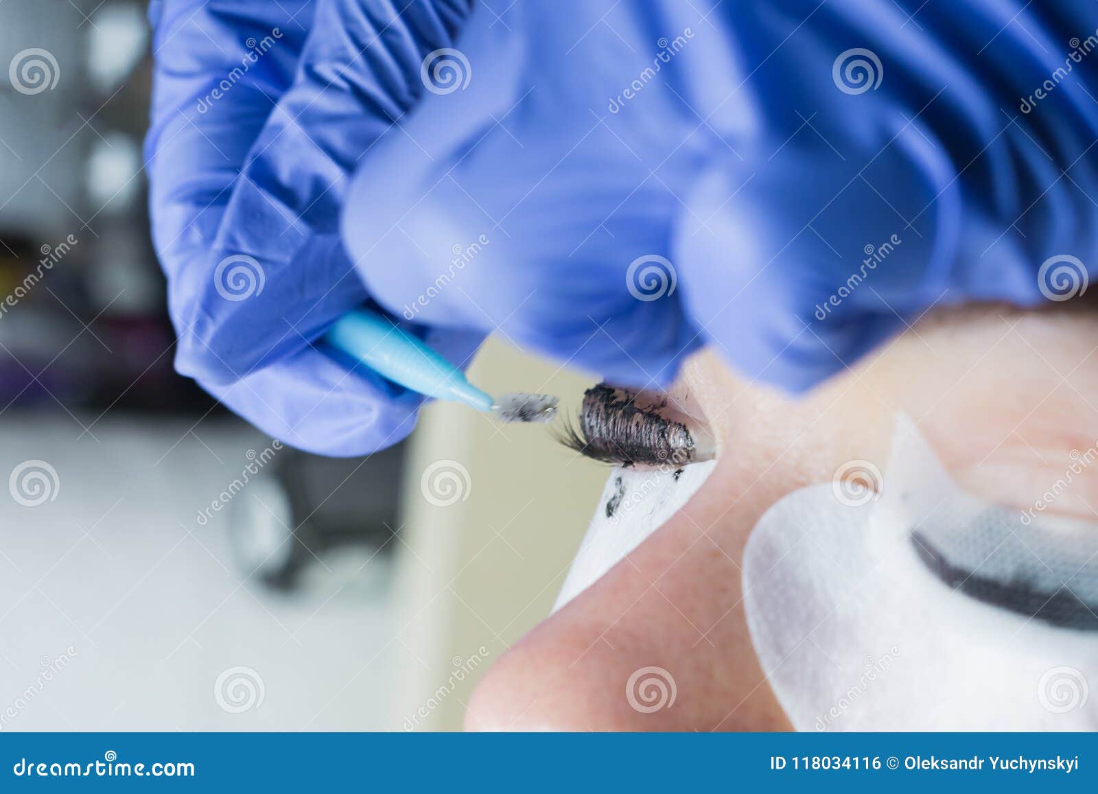 Combing Out Excess Paint by Brushing, during the Laminating Procedure ...