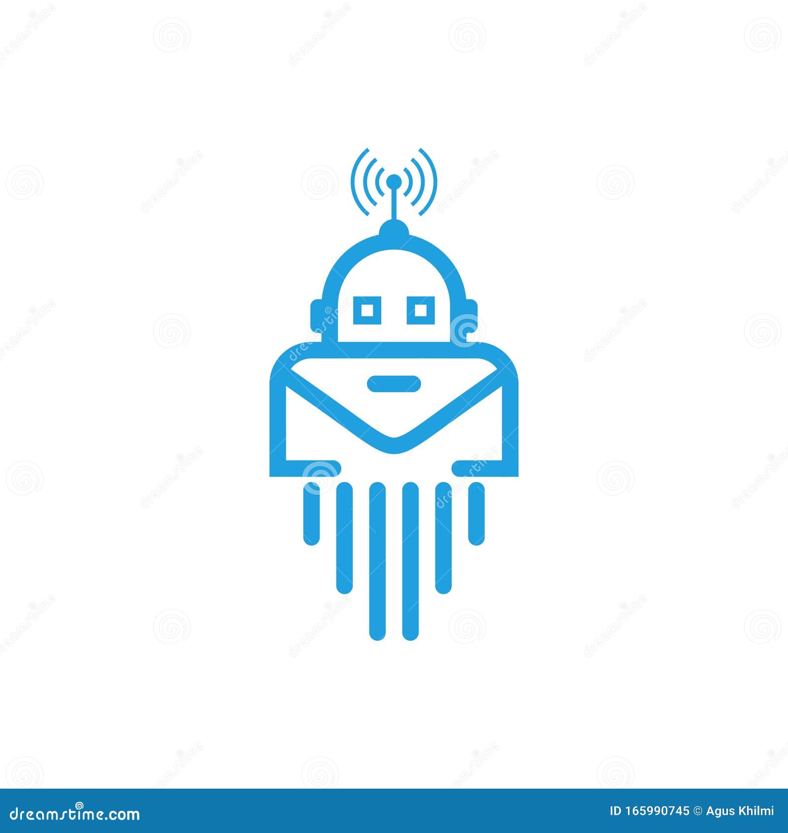 Octopus Robot Logo Vector Stock Image | CartoonDealer.com #165990745