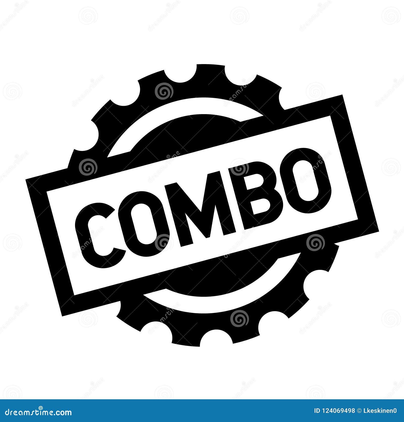 Combo black stamp stock vector. Illustration of montage - 124069498