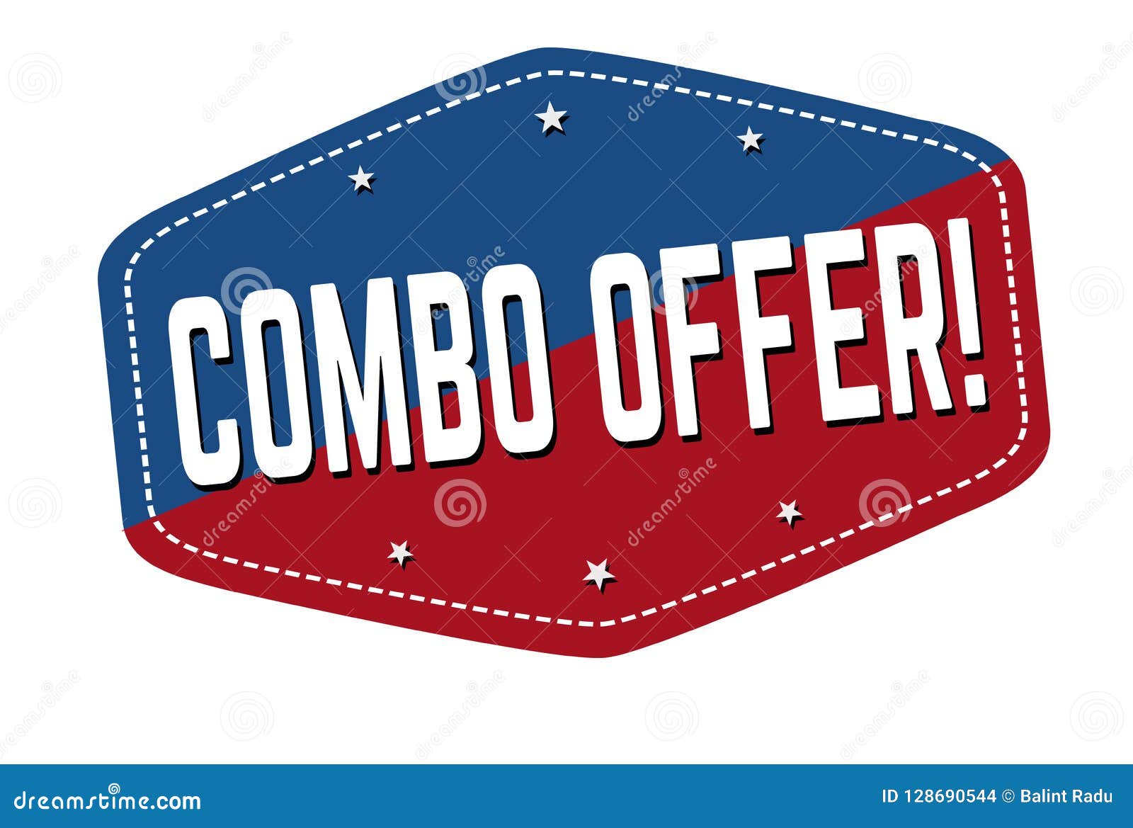 Combo Offer Label or Sticker Stock Vector - Illustration of ...