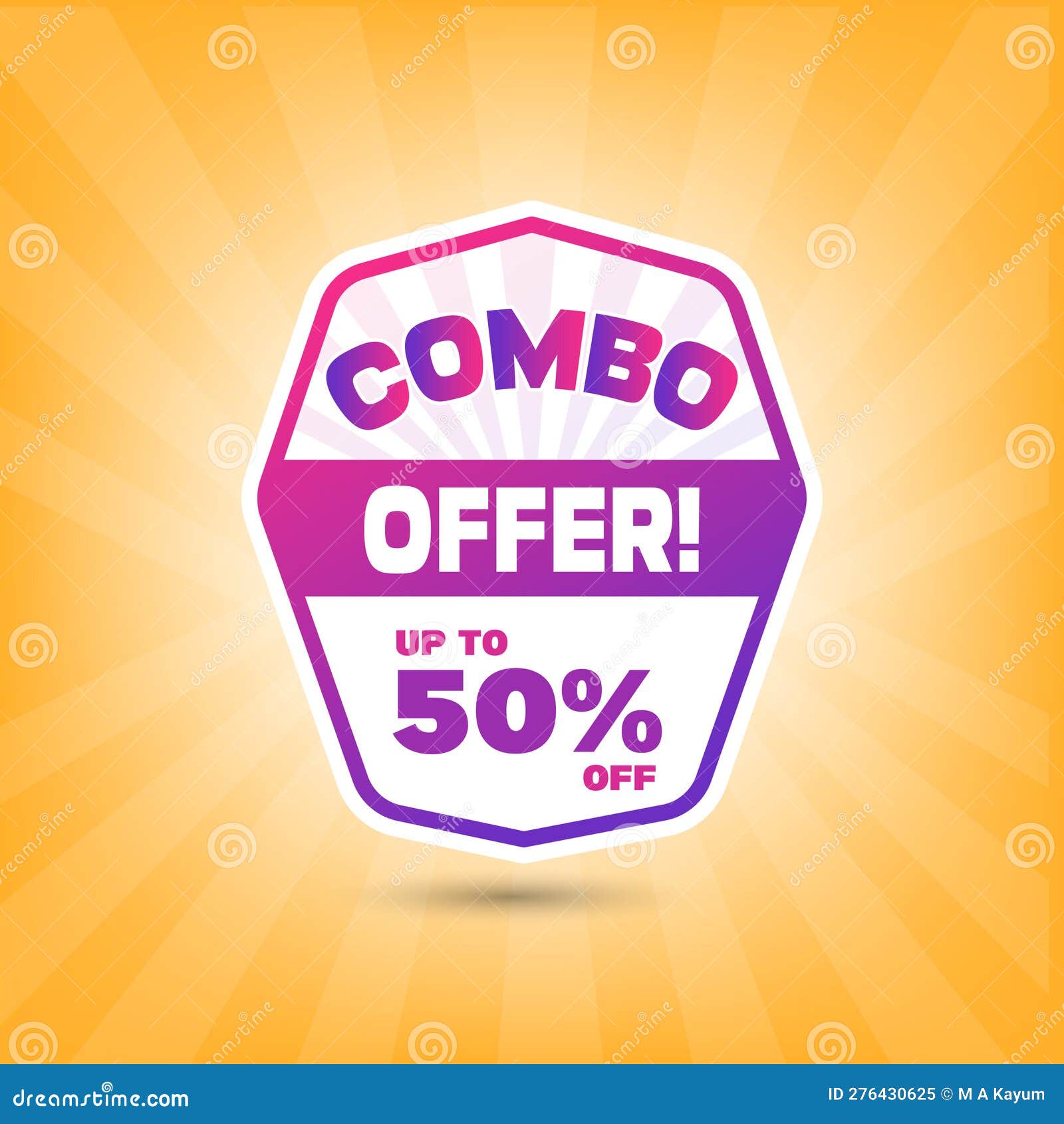Combo Offer Vector, Icons and Images Stock Illustration - Illustration ...
