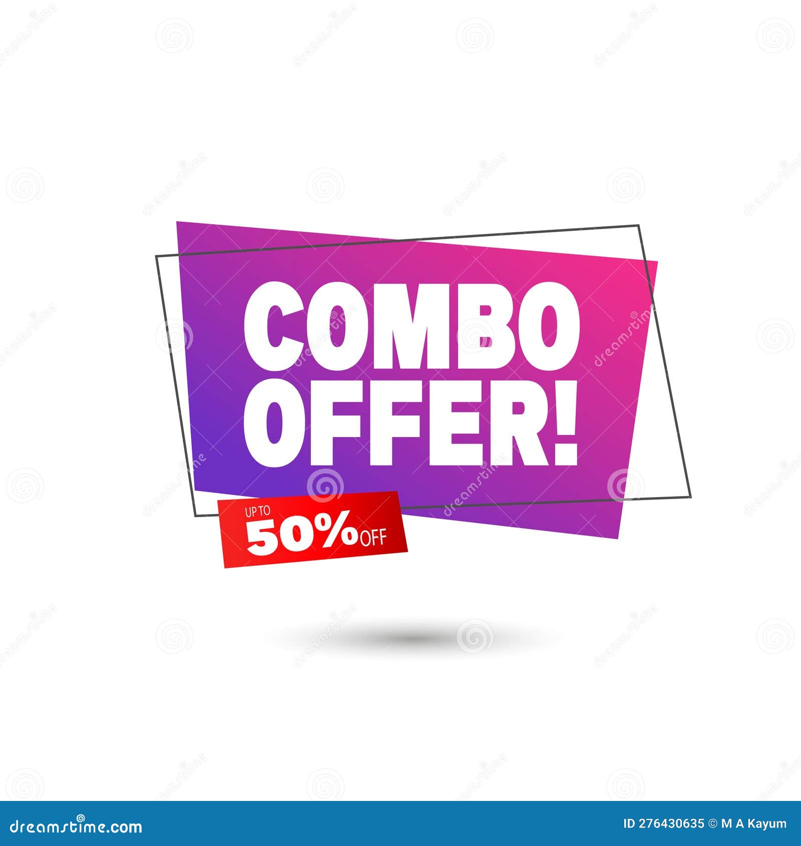Combo Offer Vector, Icons and Images Stock Illustration - Illustration ...