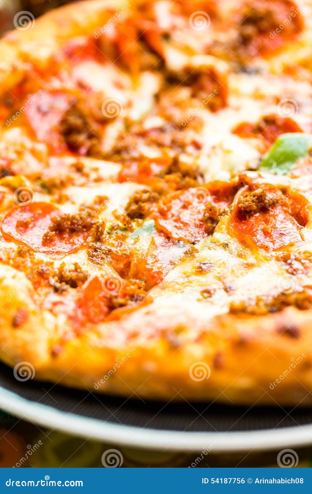 Combo pizza stock photo. Image of mozzarella, pizzeria - 54187756