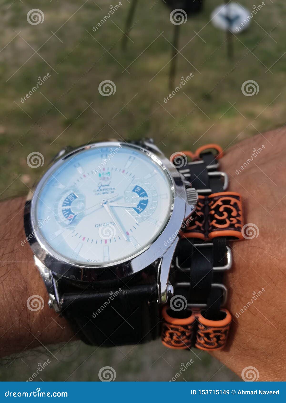Combo of a Wonderful Watch with Band Editorial Stock Image - Image of ...