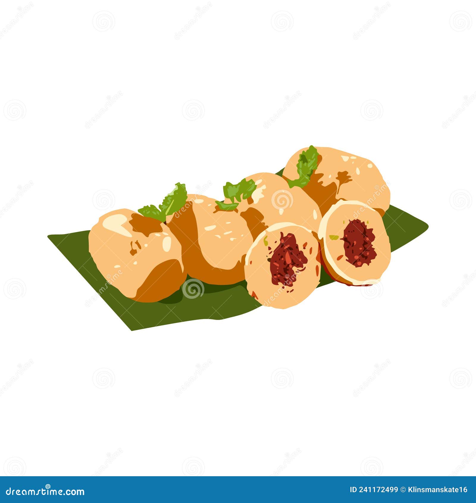 Combro Indonesian Food Design Vector Stock Vector - Illustration of ...