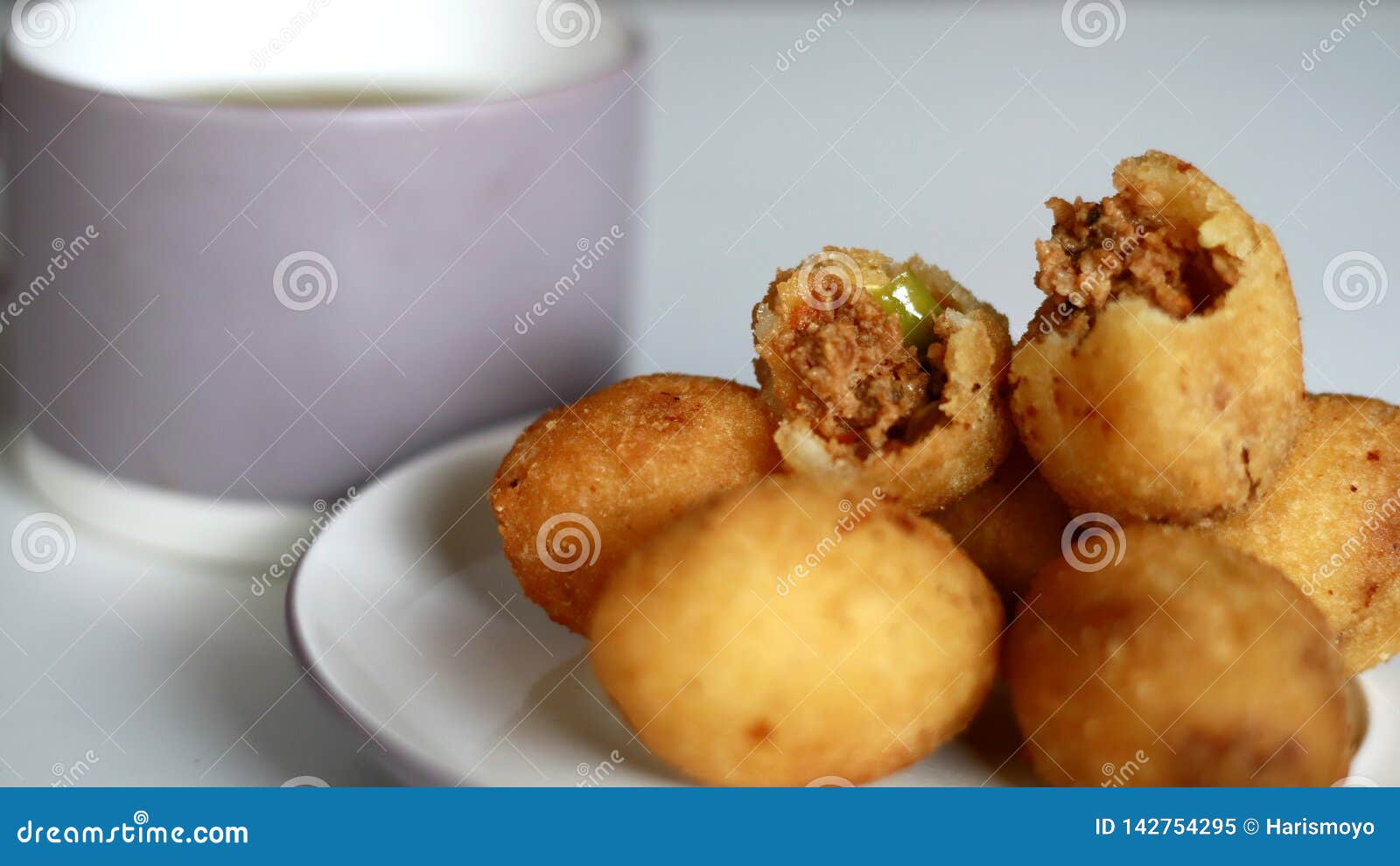 Combro stock image. Image of dish, dinner, white, closeup - 142754295