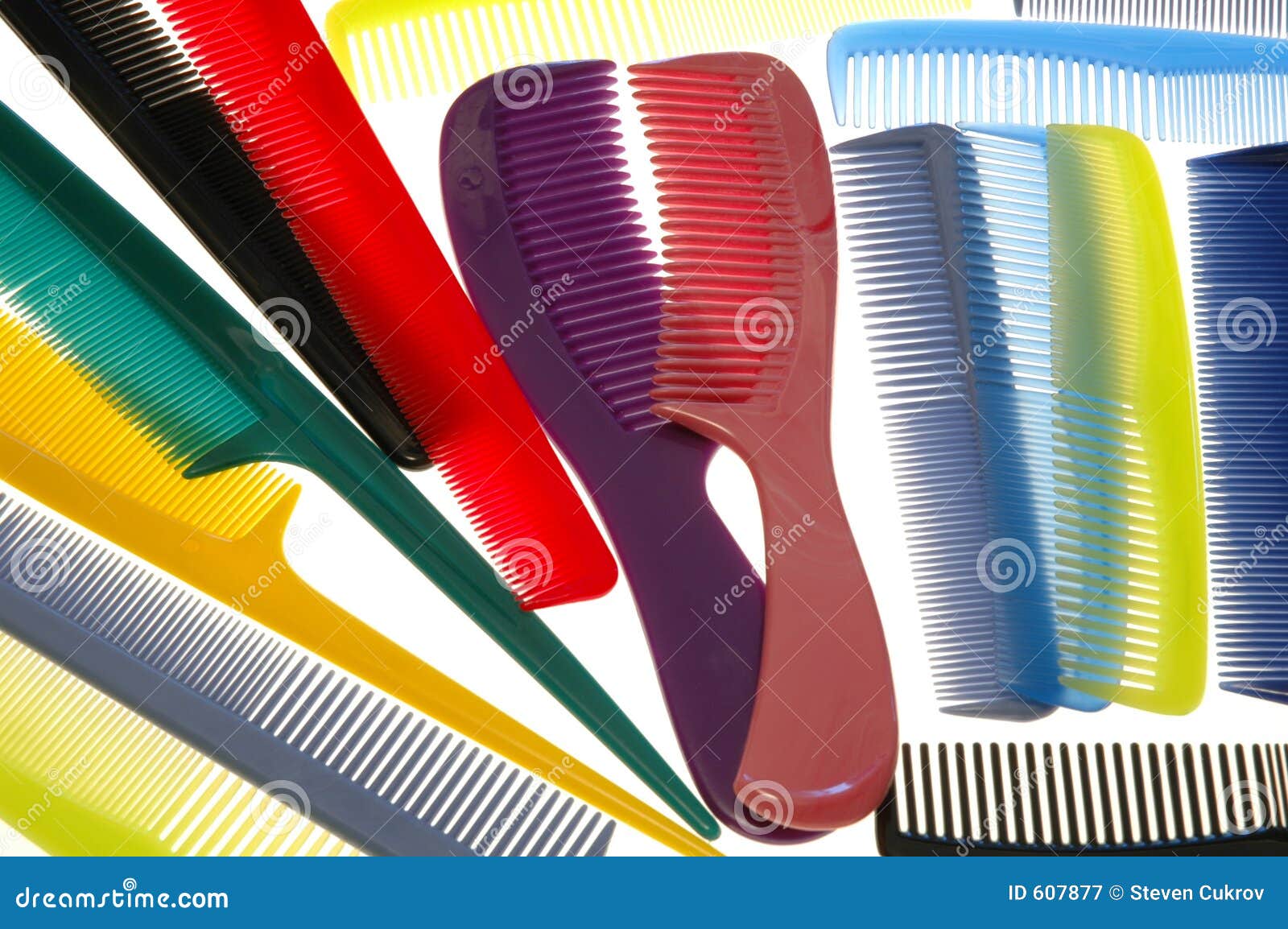 Combs stock image. Image of hairstyle, yellow, cosmetology - 607877