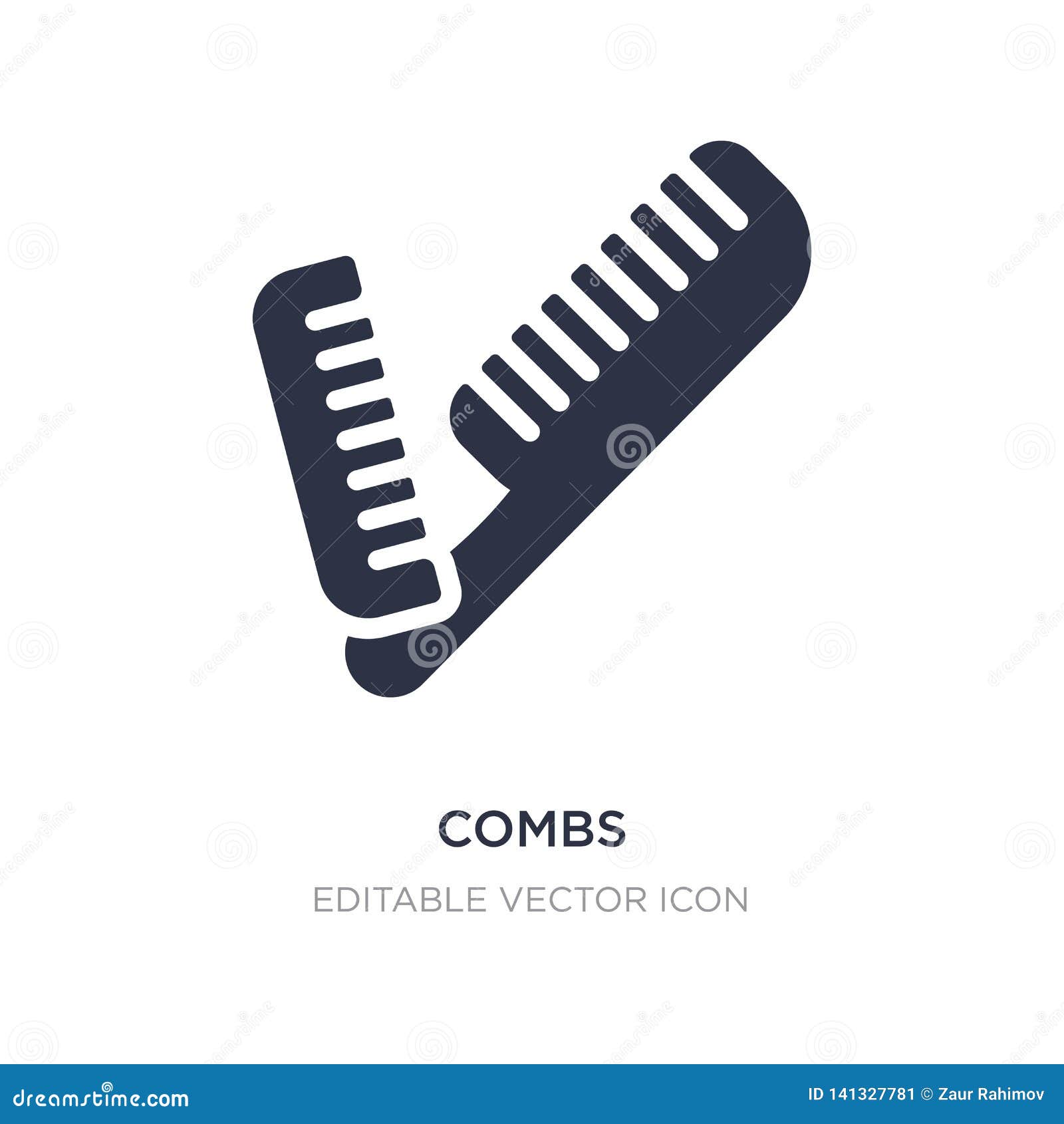 Combs Icon on White Background. Simple Element Illustration from Tools ...