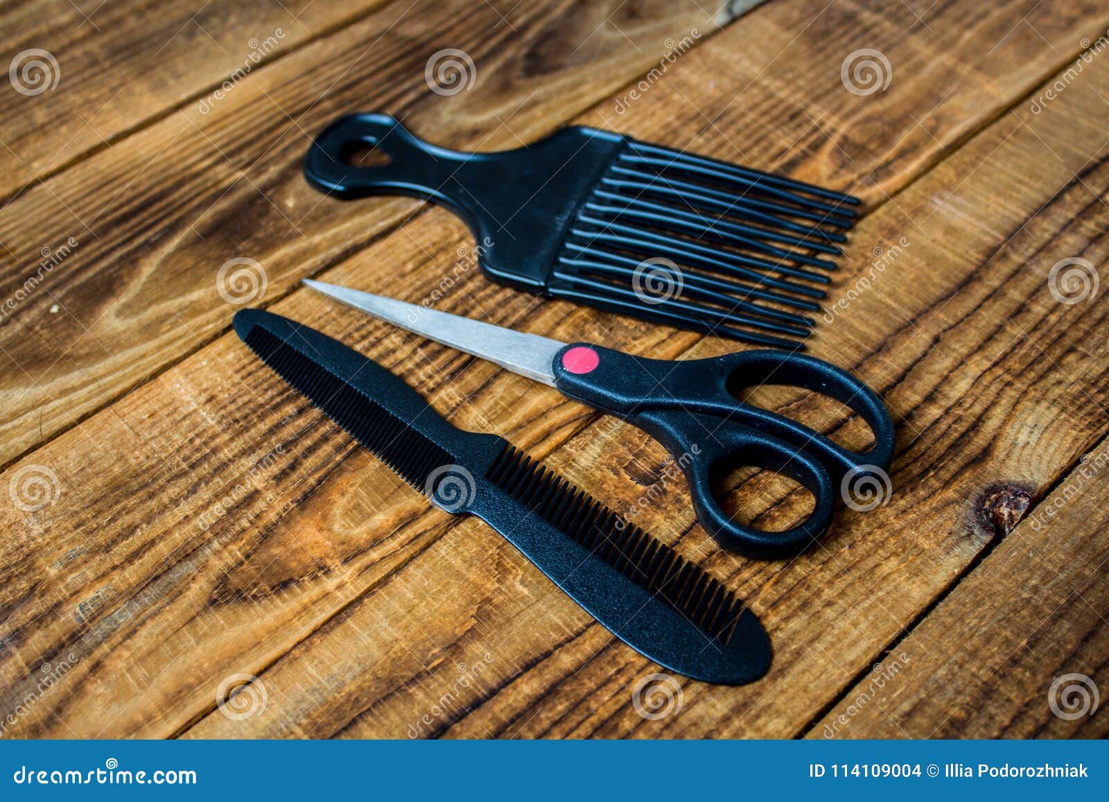 A combs and scissors stock photo. Image of icon, accessories - 114109004