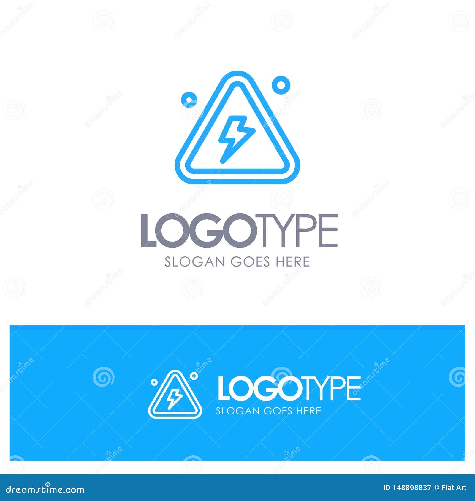 Combustible, Danger, Fire, Highly, Science Blue OutLine Logo with Place ...