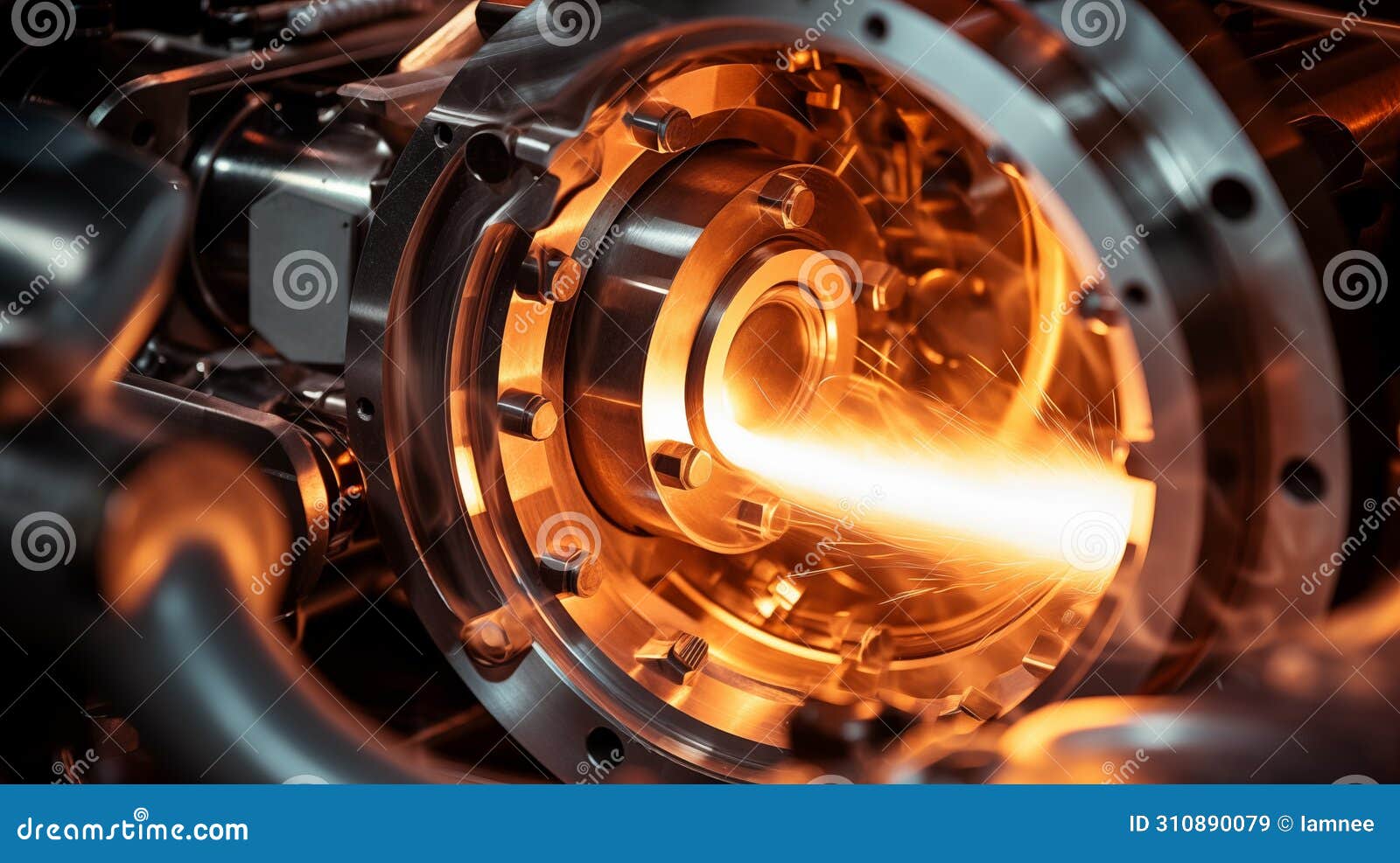 Combustion Chamber during Engine Operation.AI Generated Stock ...